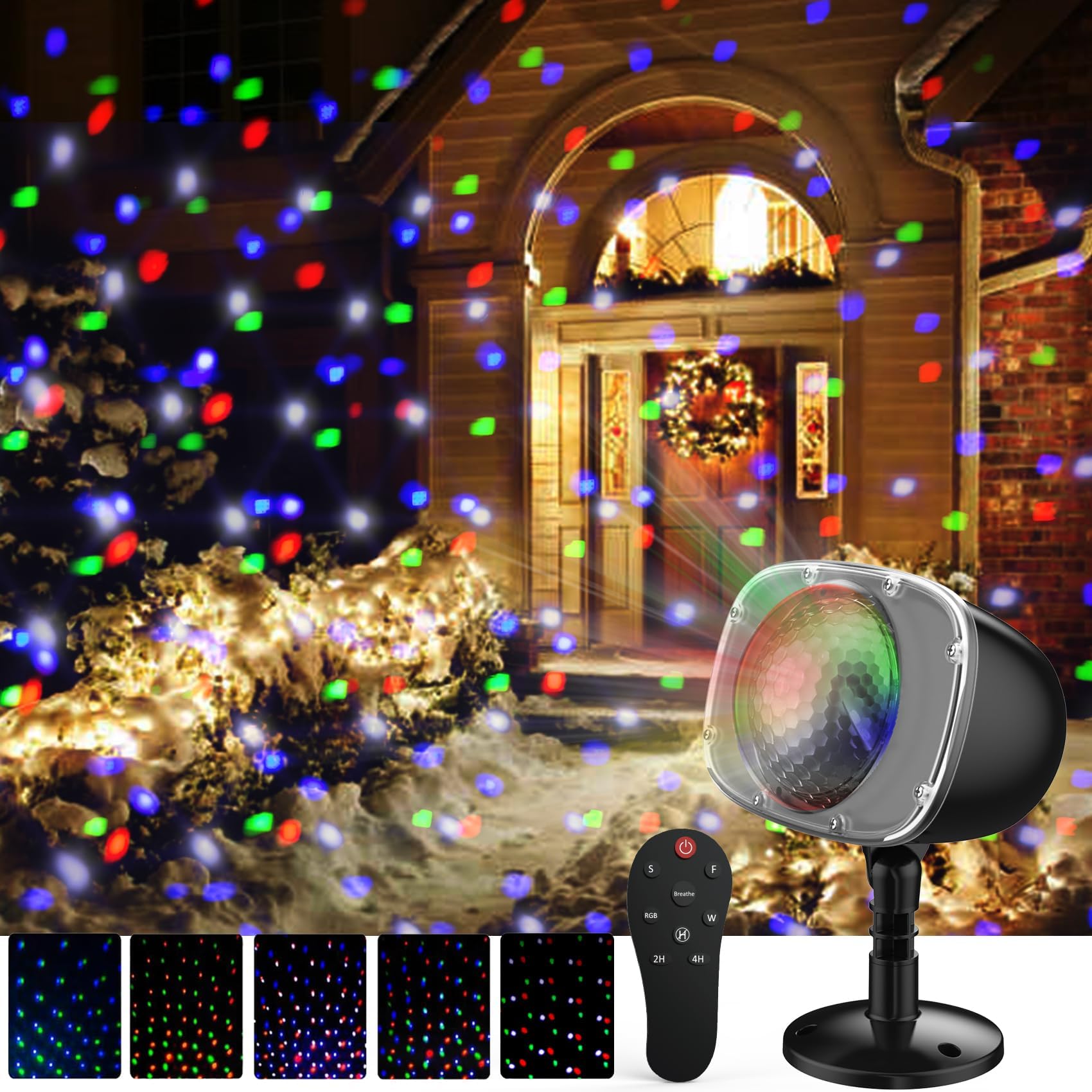 Amazon.com: Christmas Lights Projector Outdoor,Holiday Lights Projector ...
