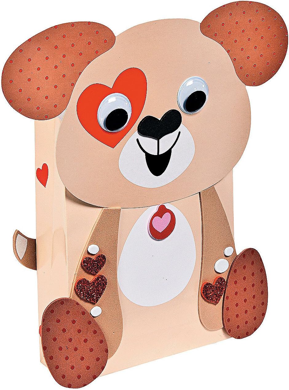 Amazon.com: Puppy Valentine Card Holders Craft Kit - Makes 12 ...