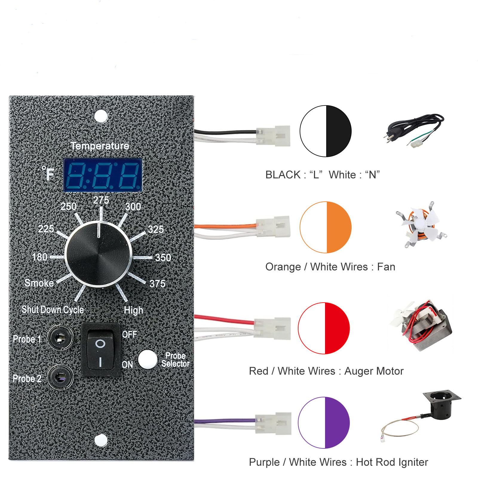 Snapklik.com : Digital Thermostat Kit For Traeger Control Panel Kit ...