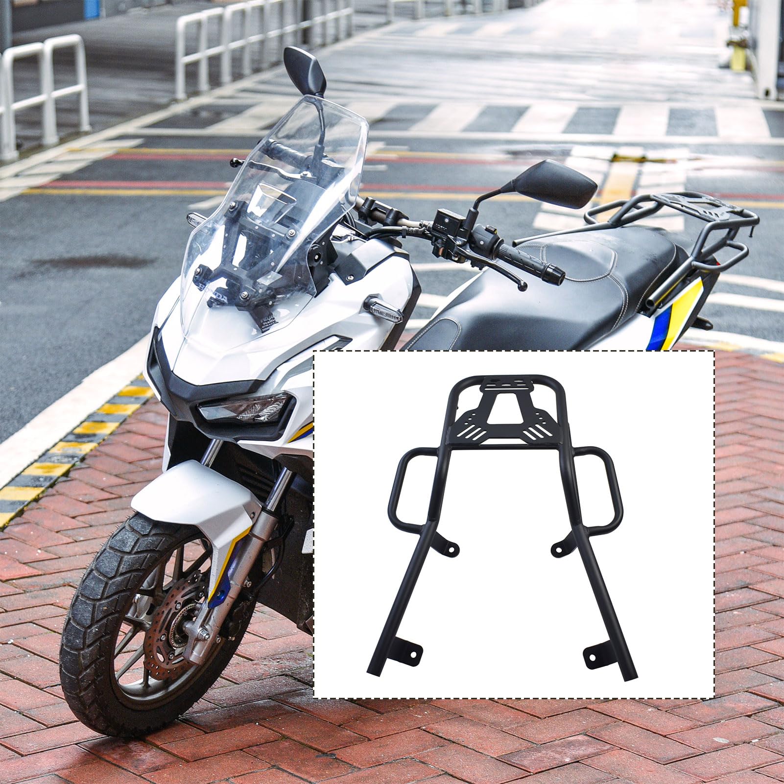 Amazon.com: Midimttop Motorcycle Luggage Rack, Motorcycle Rear Top Case ...