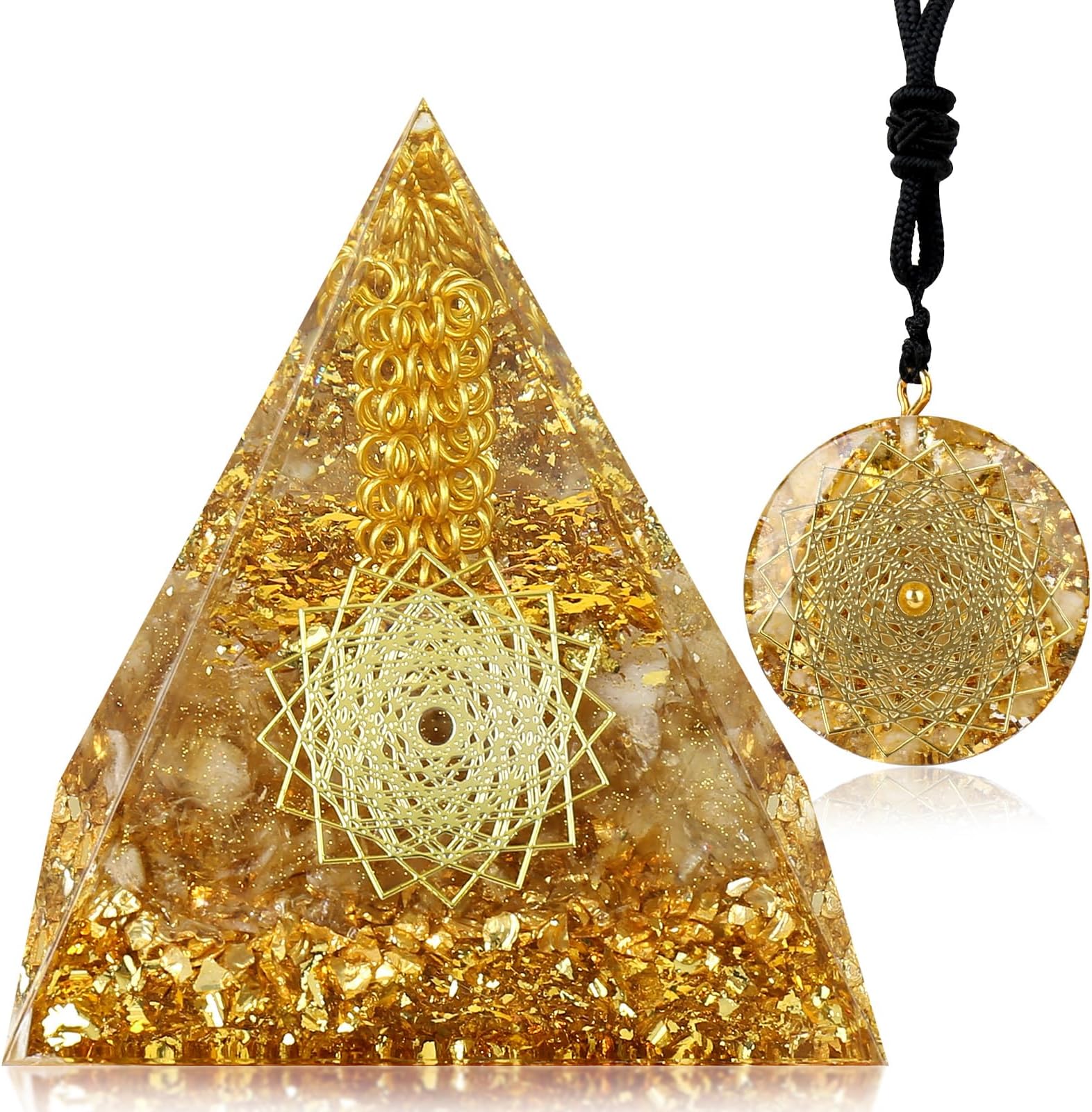 Amazon.com: Hopeseed Orgone Pyramid for Positive Energy, Orgonite ...