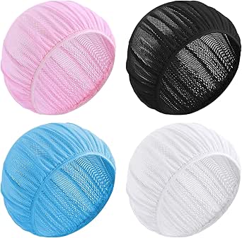 Amazon.com: Dimeho 4 Pcs Mesh Sleep Bonnets Night Sleep Cap Hair Net ...