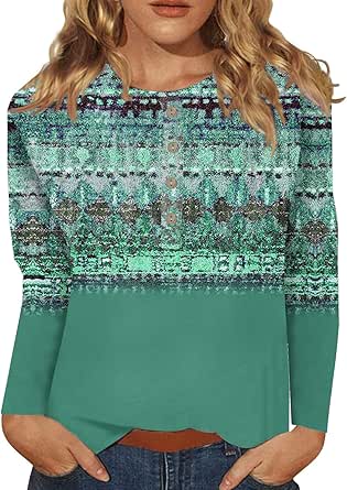 Womens Cute Tops,Womens Button Neck Tops Womens Blouses Womens Casual ...