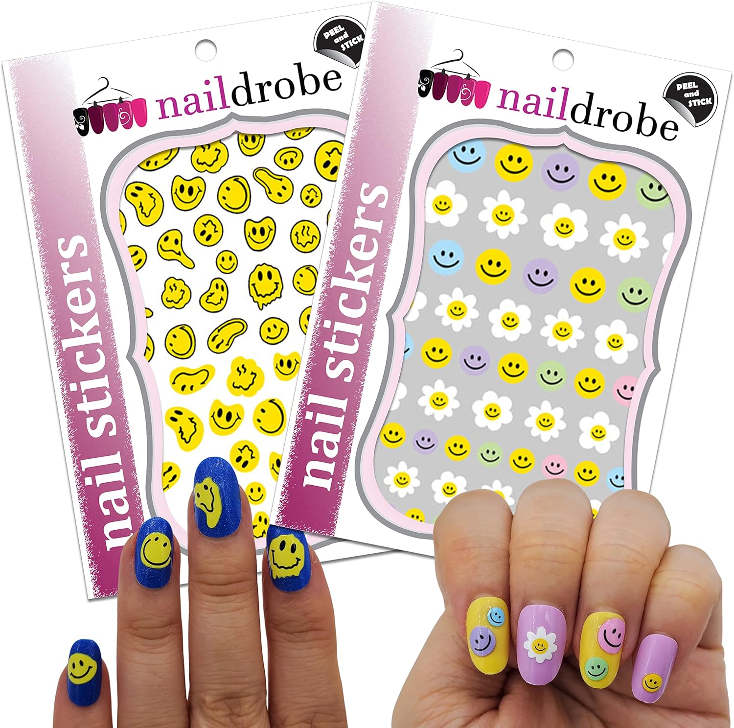 Amazon.com: Naildrobe Smiley Nail Stickers : Beauty & Personal Care