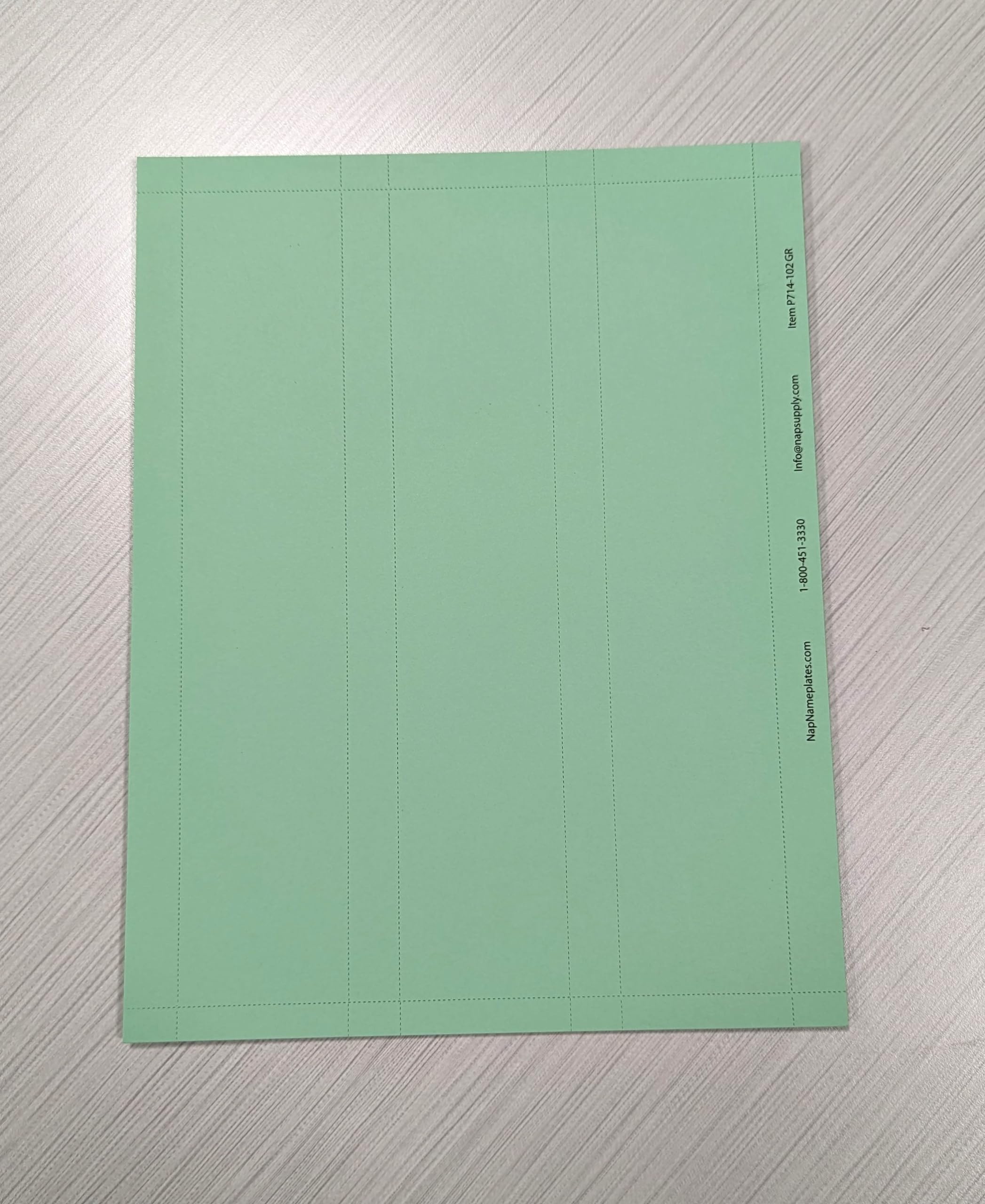 Snapklik.com : Perforated Paper Nameplate Inserts, Pack Of 20