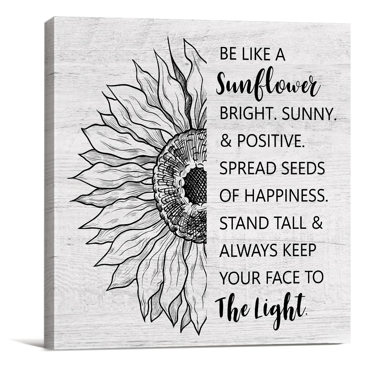 Amazon.com: Country Sunflower Canvas Prints Wall Art Decor Desk Sign Be ...