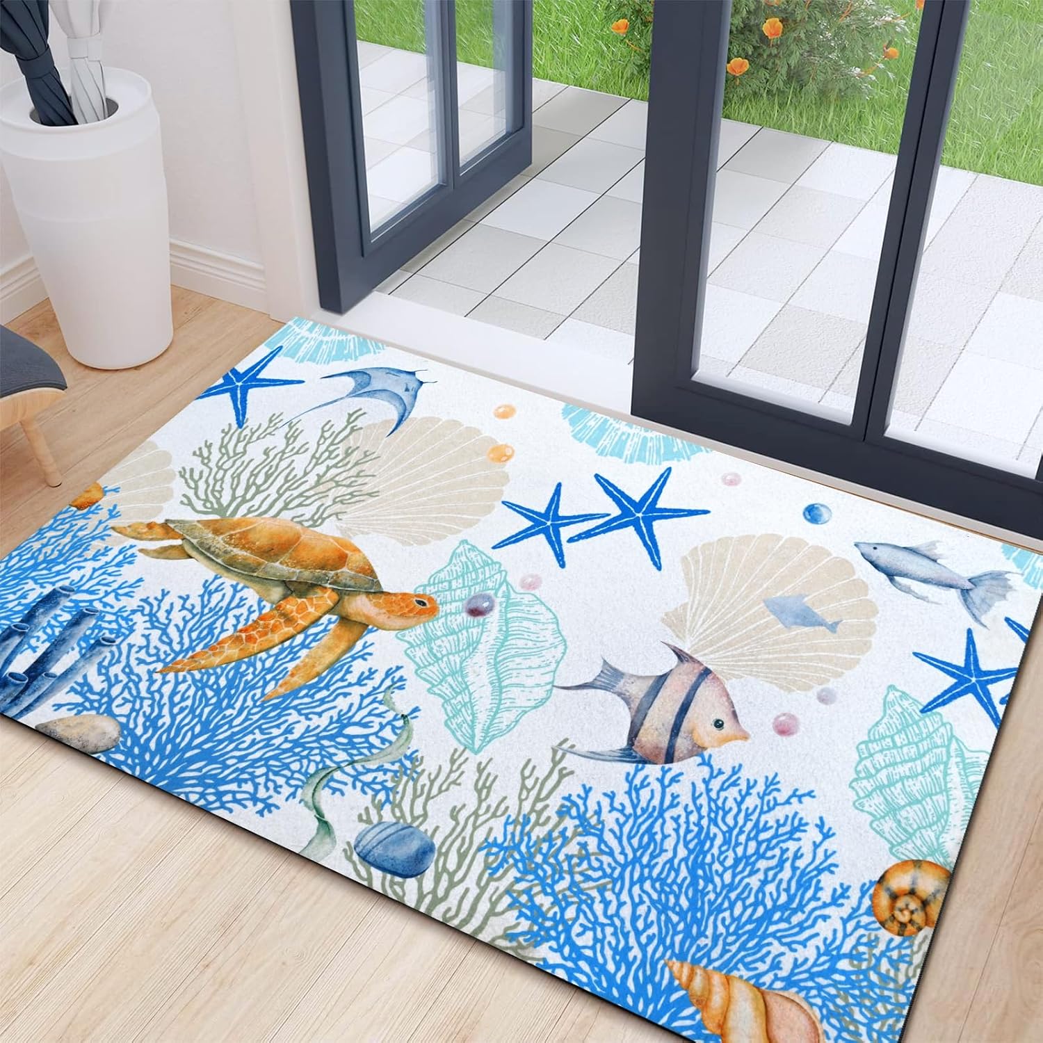 Amazon.com: FRAMICS Summer Ocean Door Mat Indoor Outdoor Welcome Mats ...