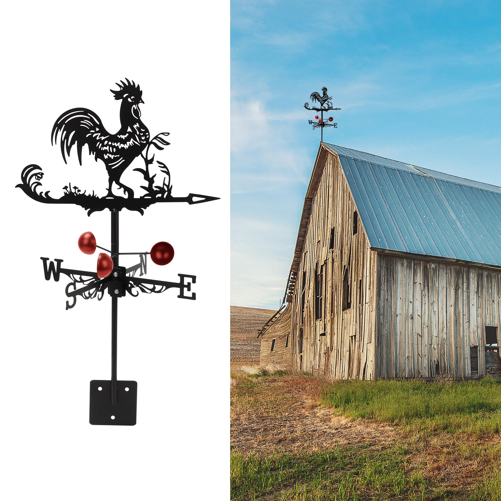Rooster Weather Vane Clipart