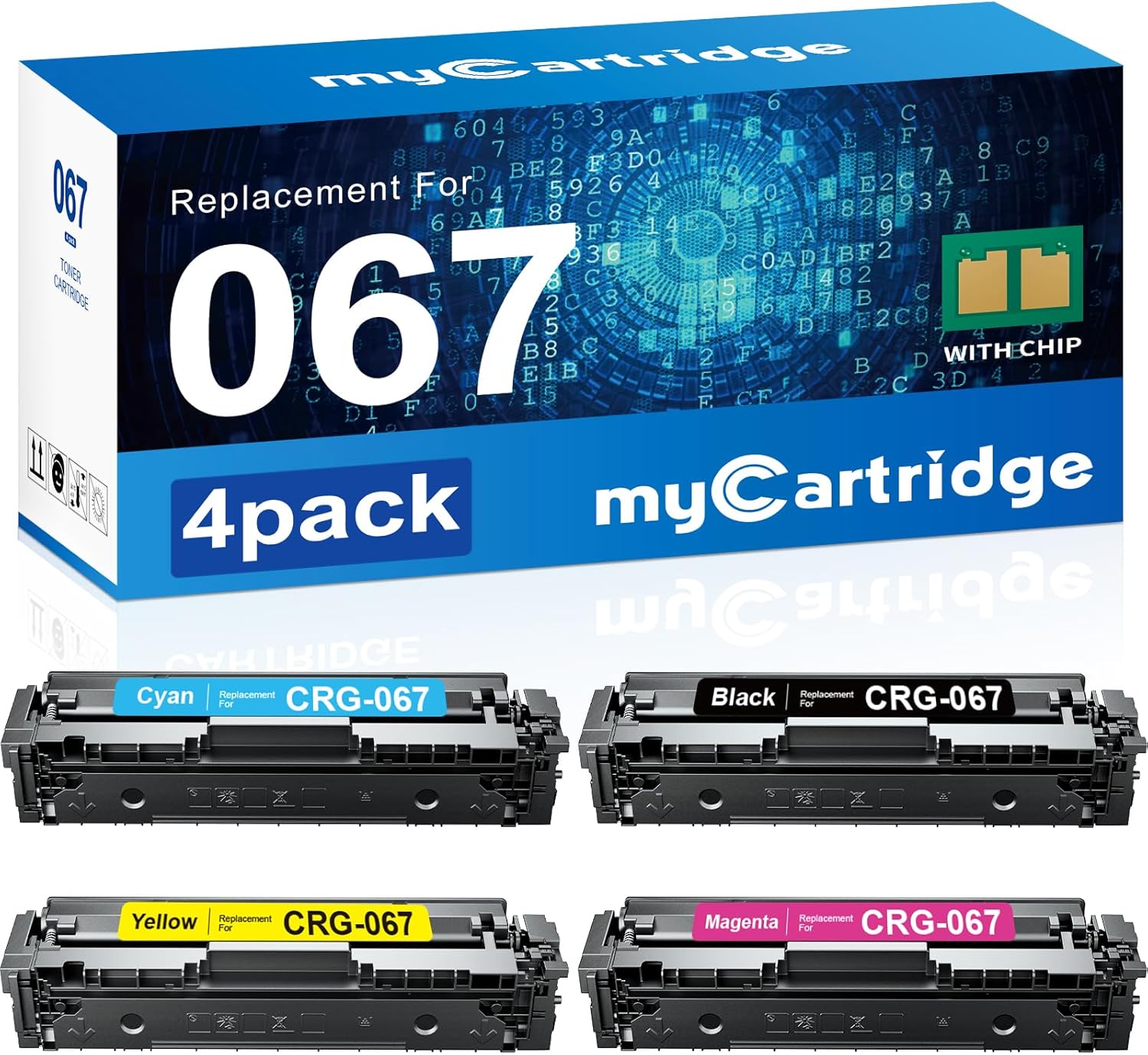 Amazon.com: myCartridge 067 Toner Cartridge Set Compatible for Canon ...