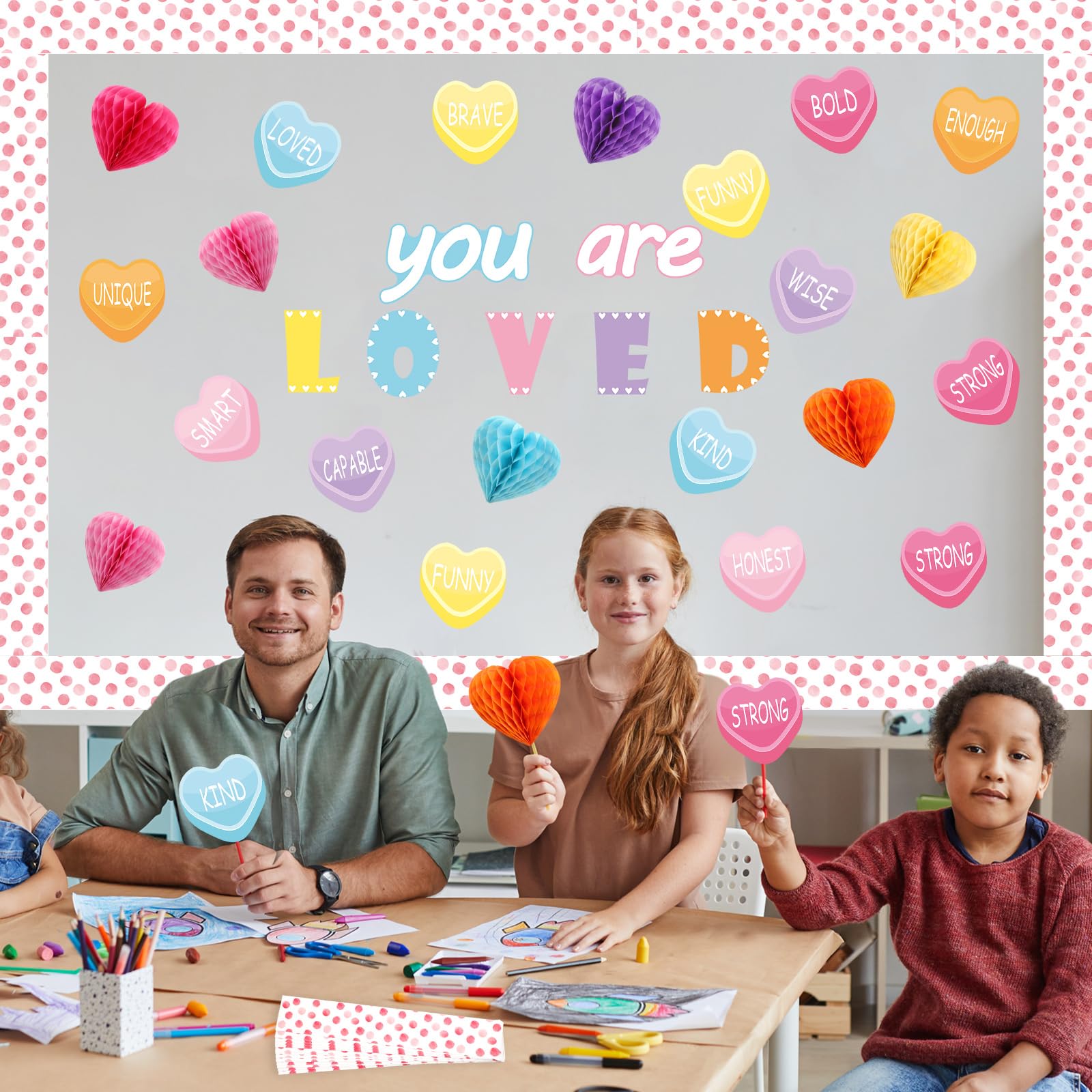 Snapklik.com : TaoBary 85 Pcs Valentines Day Bulletin Board Set 3D ...