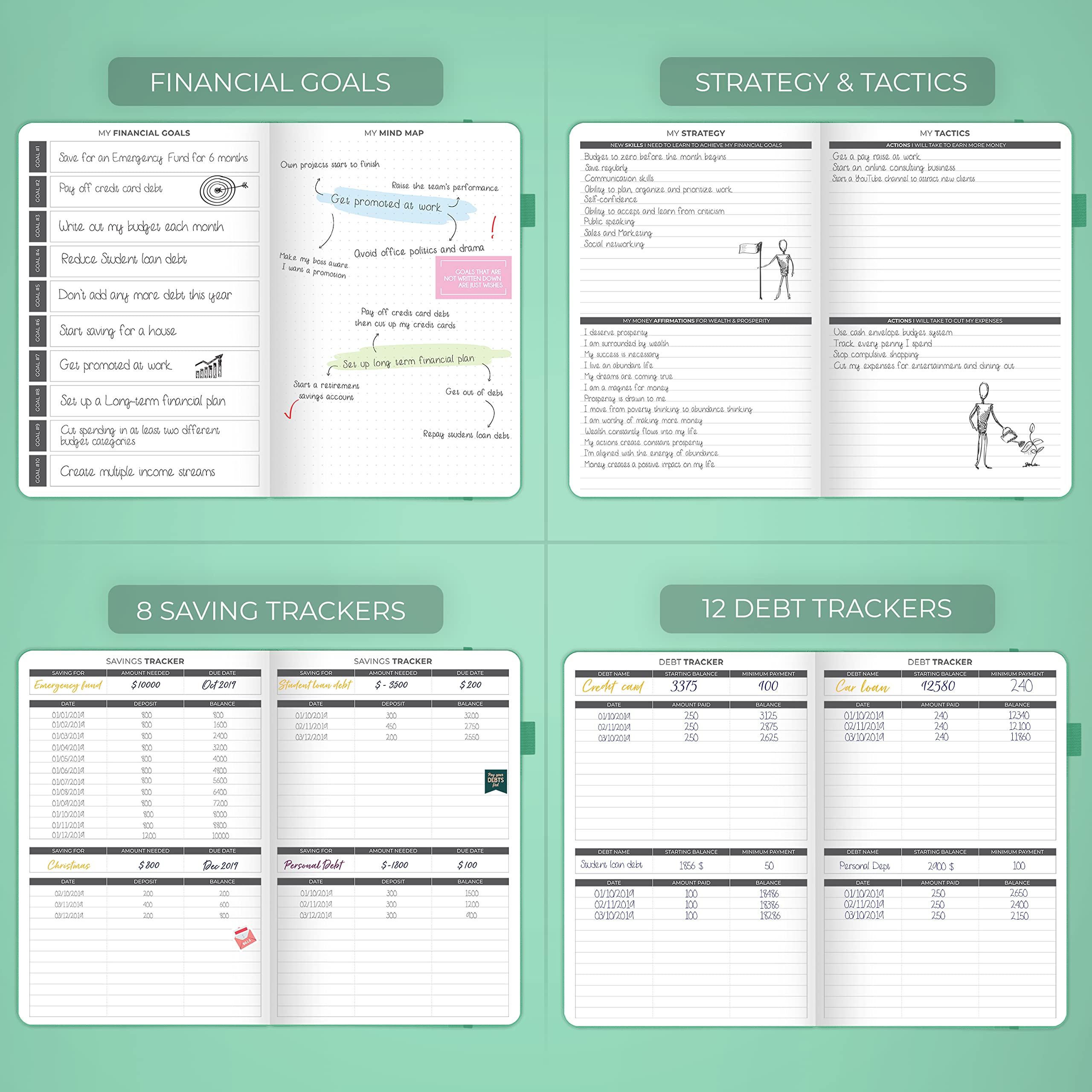 Snapklik.com : Clever Fox Budget Planner - Expense Tracker Notebook ...