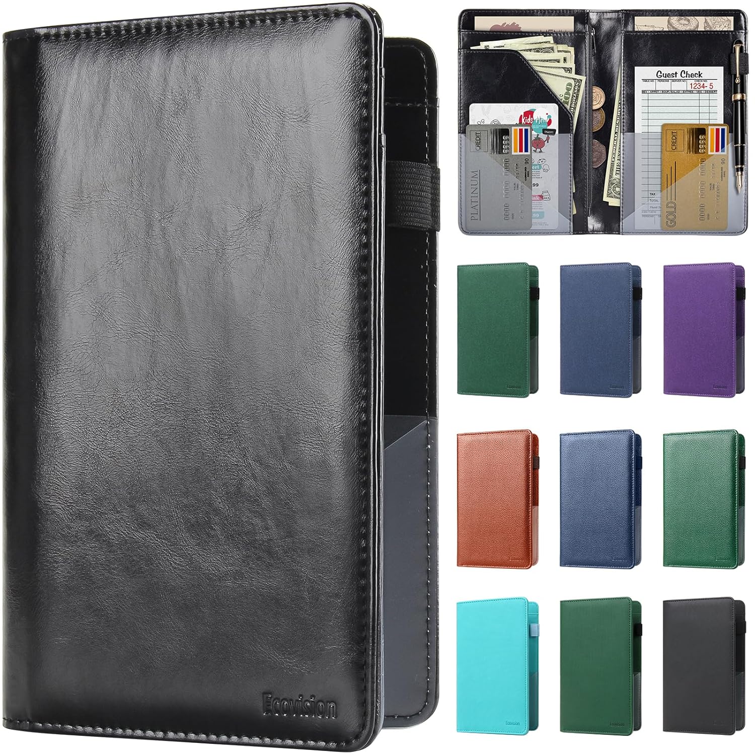Amazon.com: EcoVision Server Books for Waitress,Leather Waiter Book ...