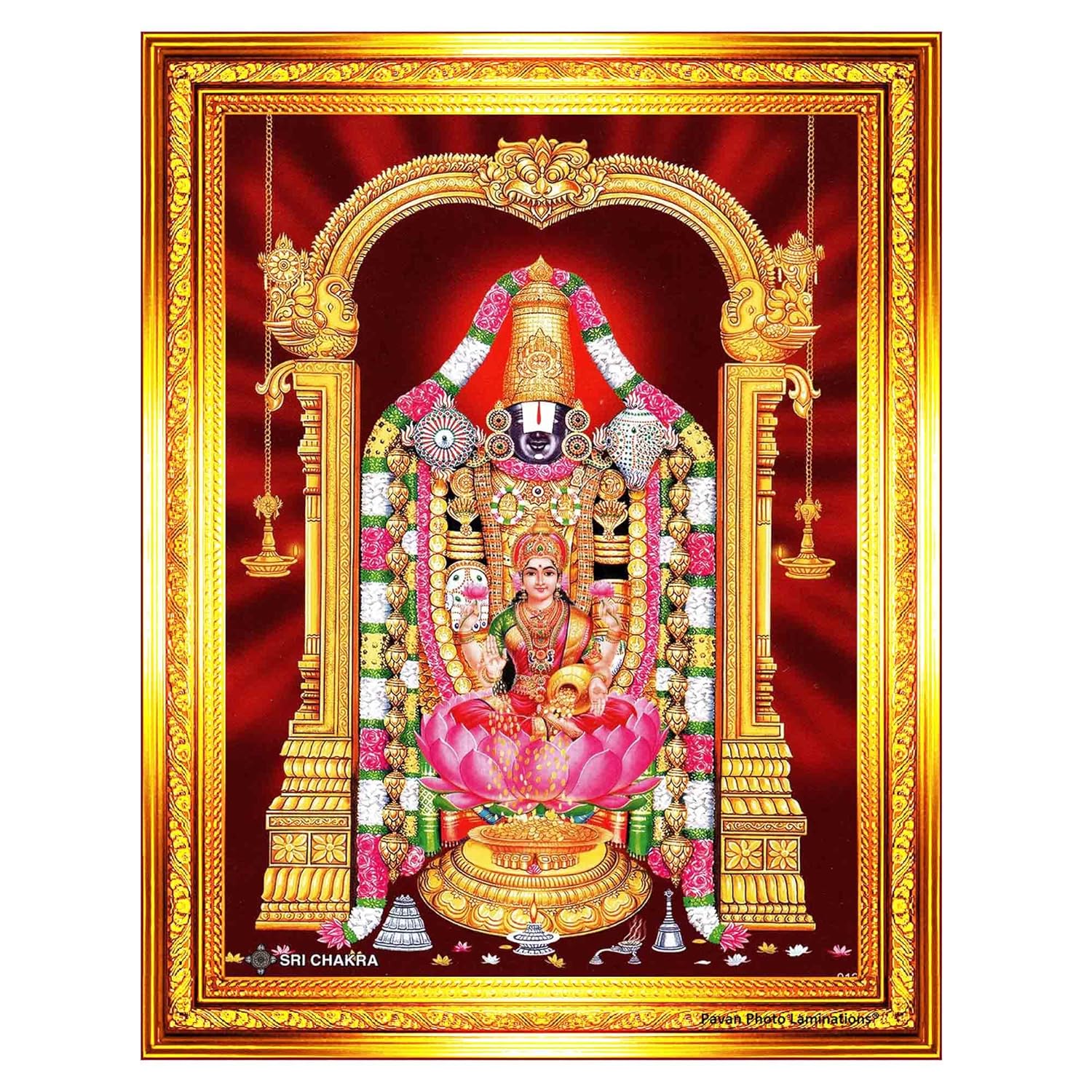 Pavan Photo Laminations Tirupati Balaji Lakshmi Venkateshwara Swamy ...
