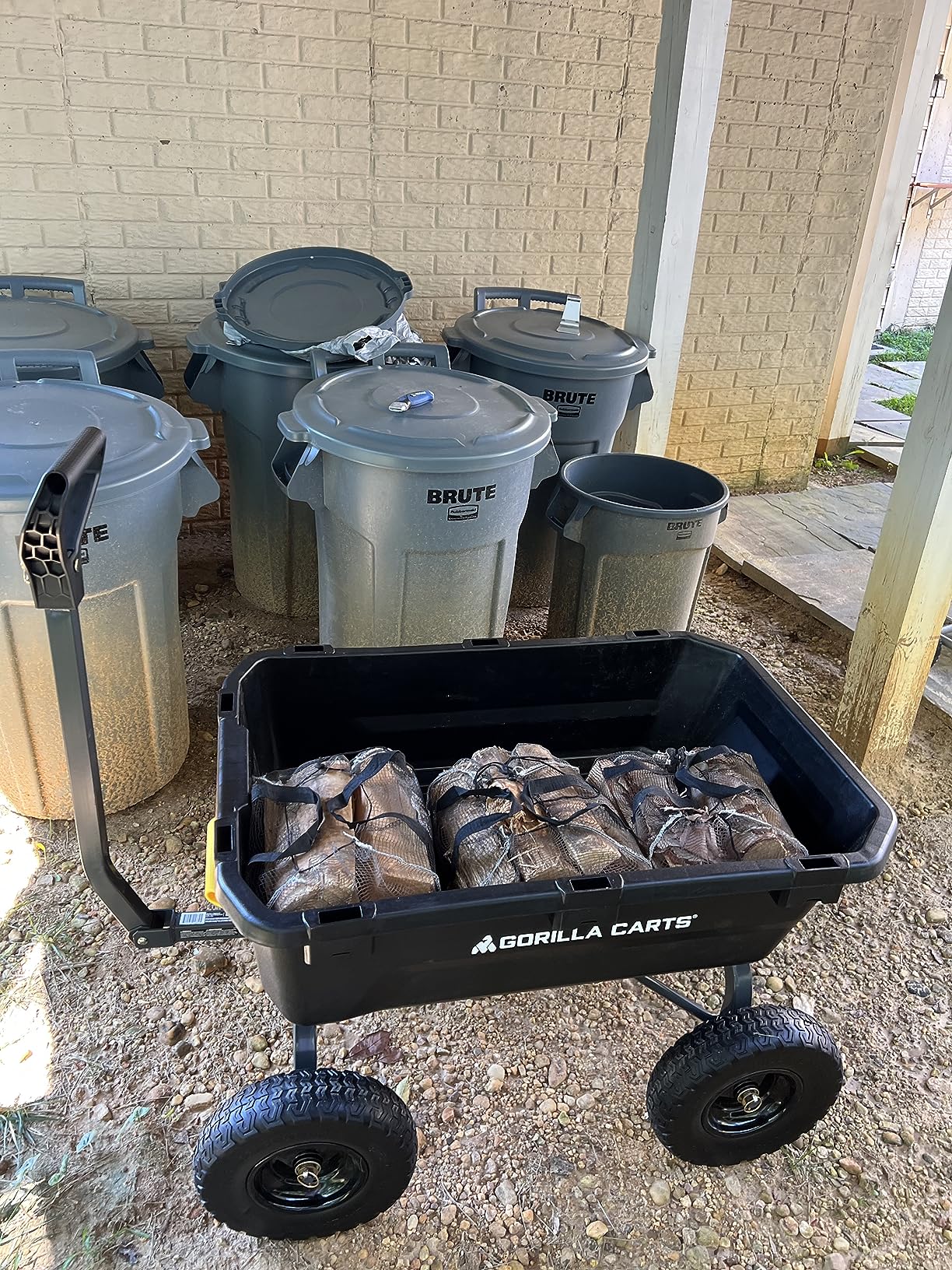 $46/mo - Finance Gorilla Carts 7GCG-NF Heavy-Duty Poly Dump Cart with ...