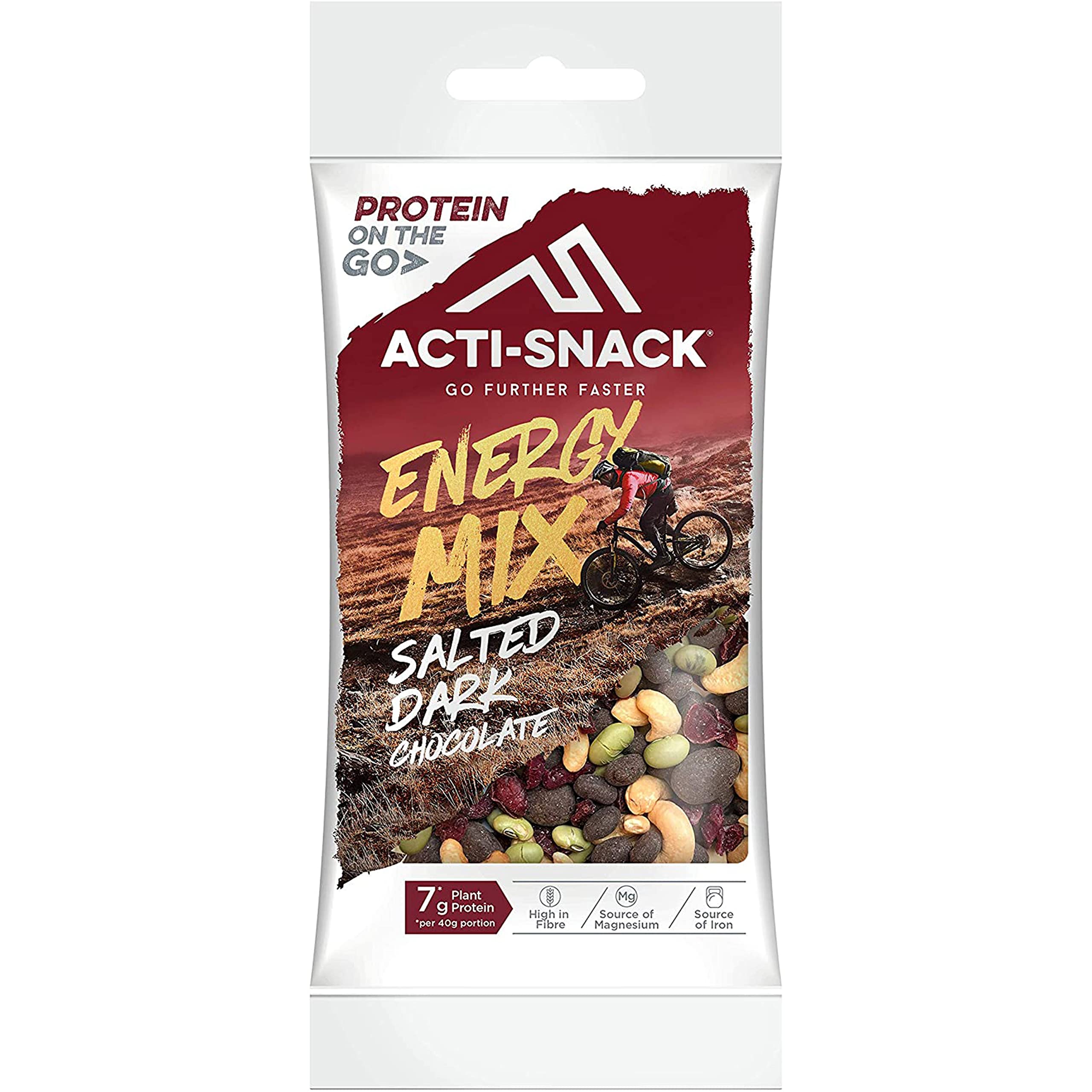 Buy ACTI-SNACK Energy Mix Salted Dark Chocolate Protein Powerpack 12 x ...
