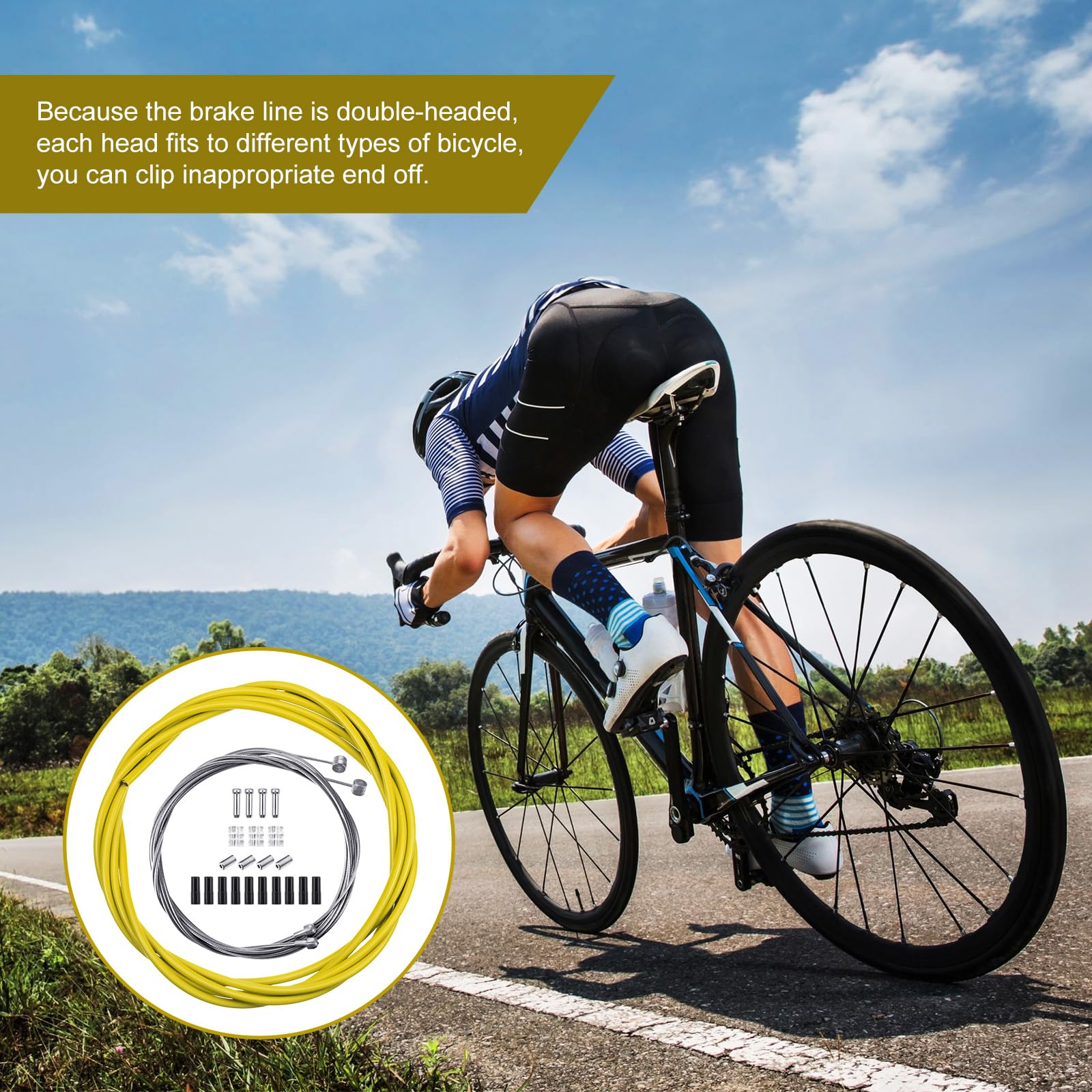 Snapklik.com : Boao Universal Bike Brake Cable Kit Derailleur Bicycle ...