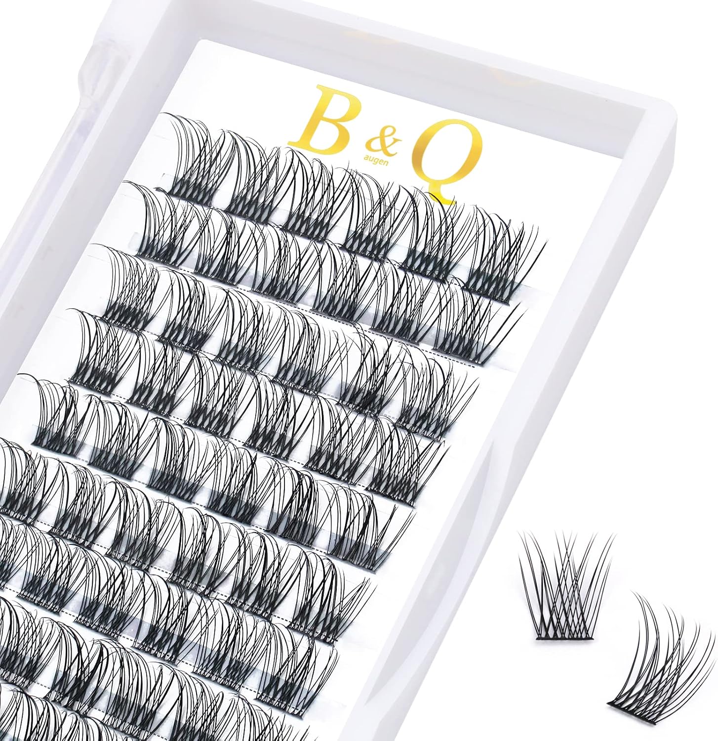 Faux Cils Individuel Cluster 72 Pcs D-10mm DIY Extensions de Cils ...