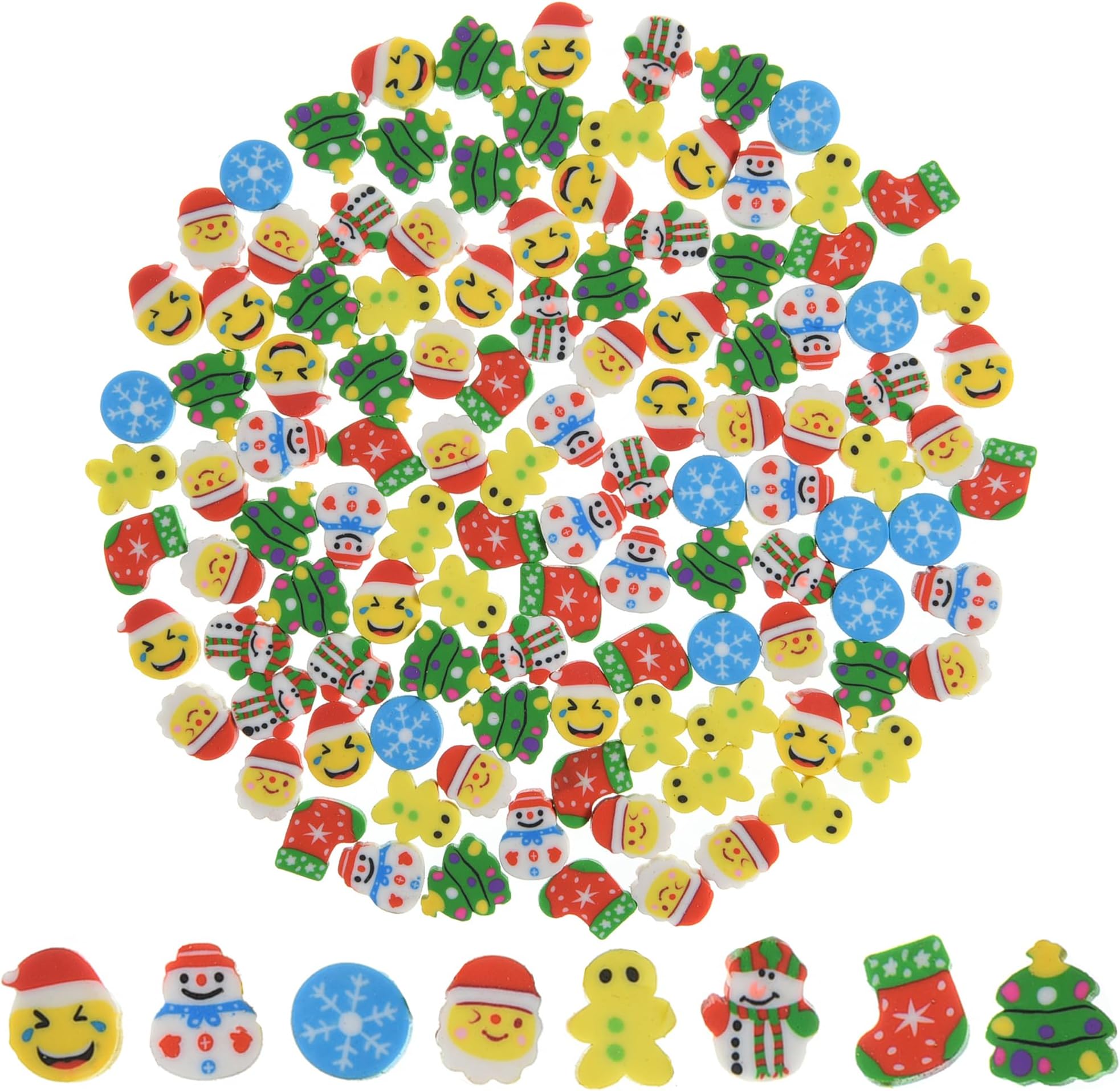 Amazon.com: 300 PCS Mini Christmas Erasers for Kids Bulk, Assorted ...