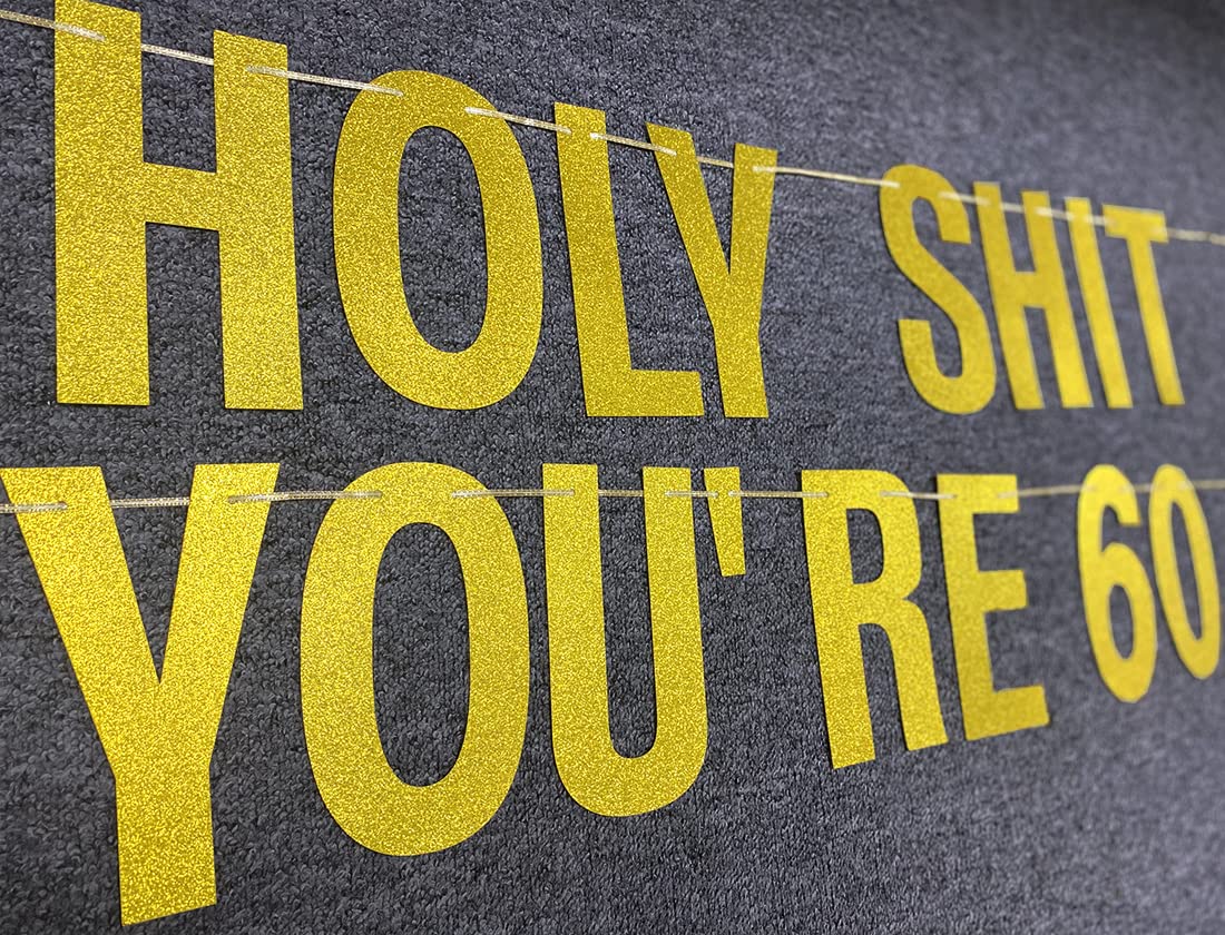 Snapklik.com : 60th Birthday Decorations Women Men Gold Glitter ...