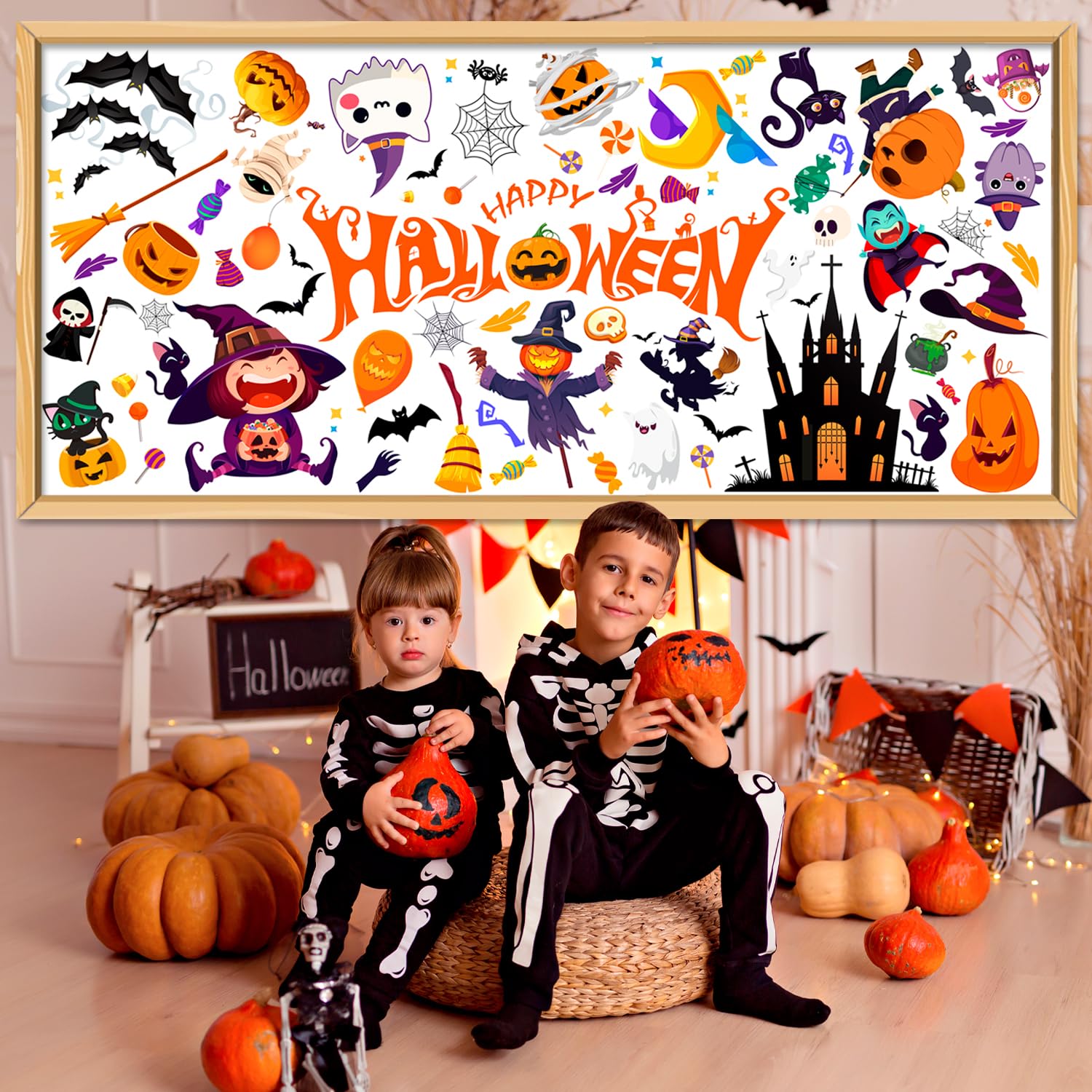 Snapklik.com : Halloween Giant Coloring Poster For Kids, 71 X 31.5 Inch ...
