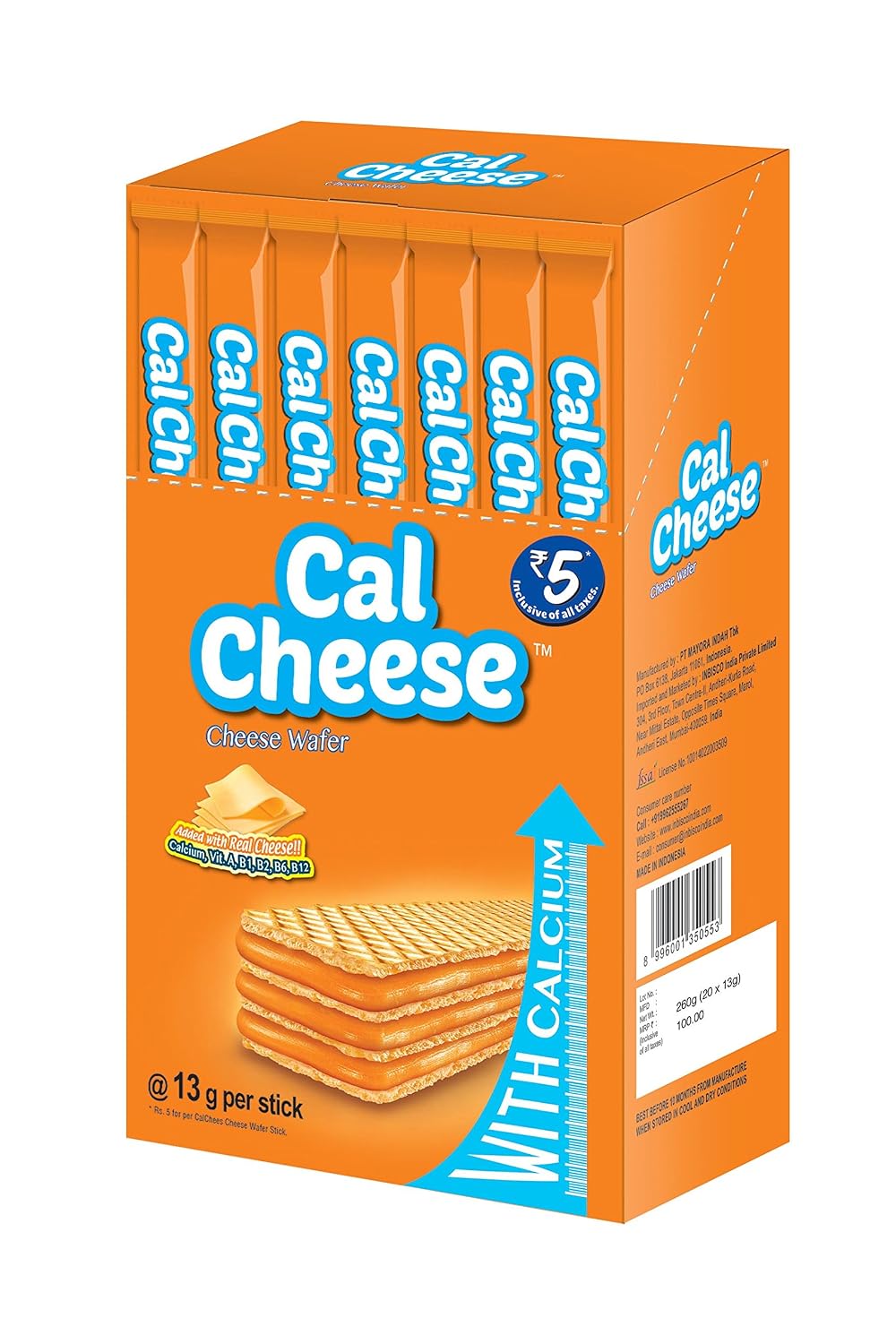 Calcheese Wafer Biscuit, 260g : Amazon.in: Grocery & Gourmet Foods