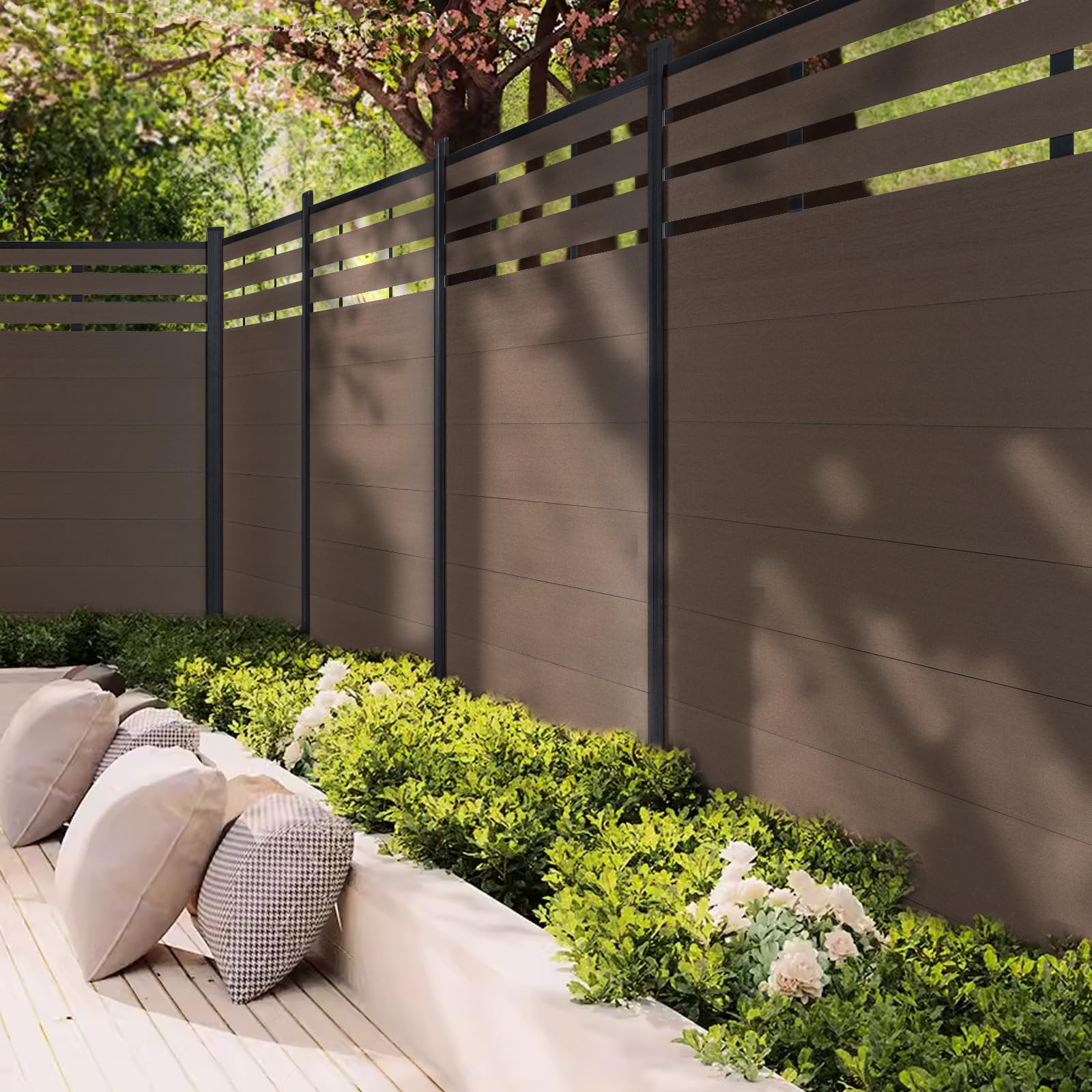 Amazon.com : 6 Feet×6 Feet Privacy Fence with 1 Post for Outdoor ...