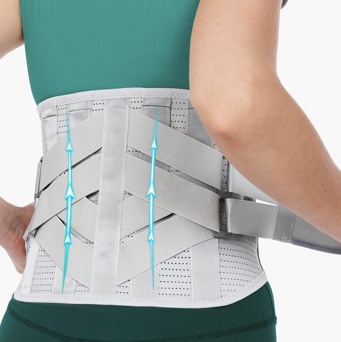 Back Brace for Lower Back Pain with 4 Ergonomic Stays; Lumbar Support ...