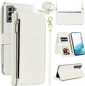Amazon.com: Furiet Luxury Wallet Case for Samsung Galaxy S22 Plus S22+ 5G with Wrist Strap ...