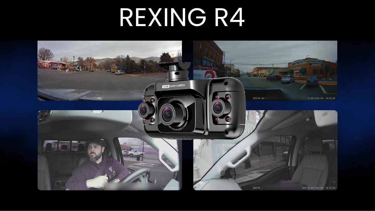 Watch Rexing R4 4 channel 4 camera Dash Cam on Amazon Live