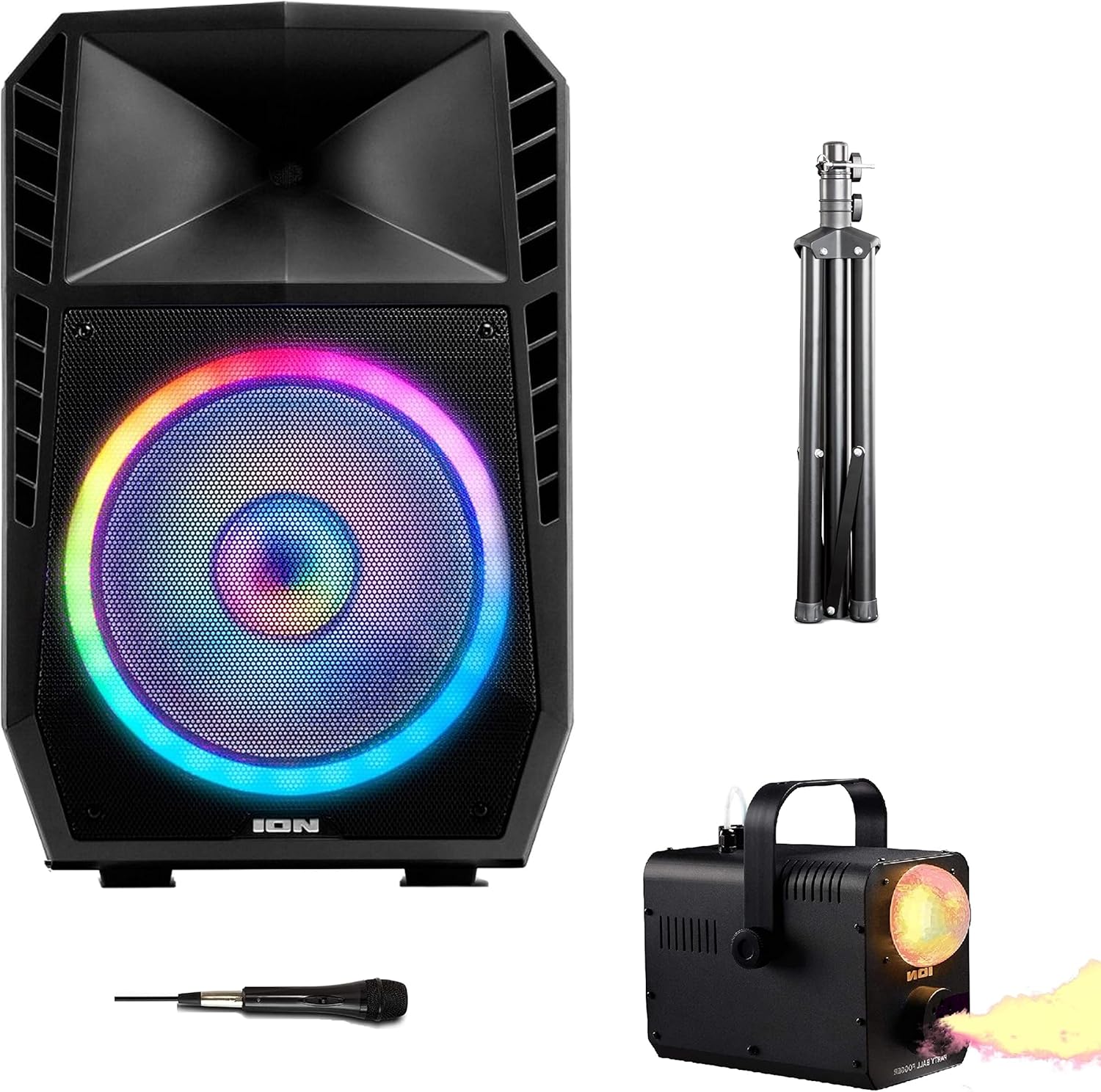 Amazon.com: ION Audio - Bluetooth Speaker PA System Bundle with Premium ...