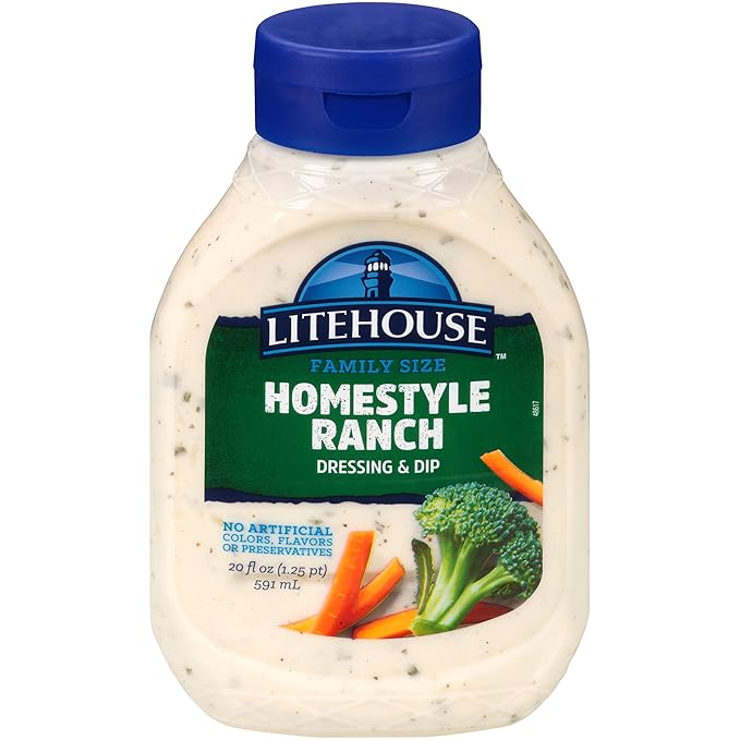 Amazon.com: Litehouse Homestyle Ranch Dressing, 20 Oz : Grocery ...