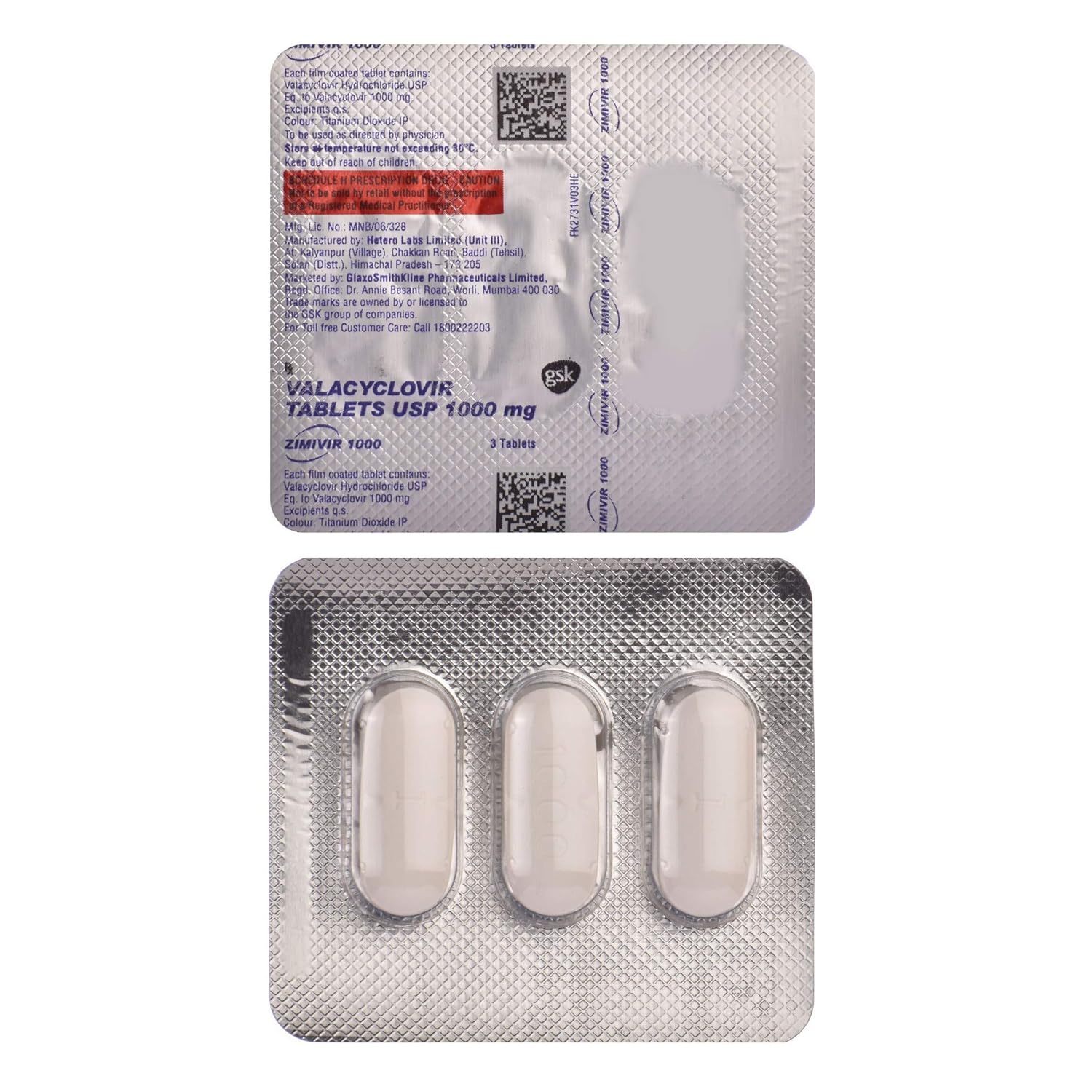 Zimivir 1000 - Strip of 3 Tablets : Amazon.in: Health & Personal Care