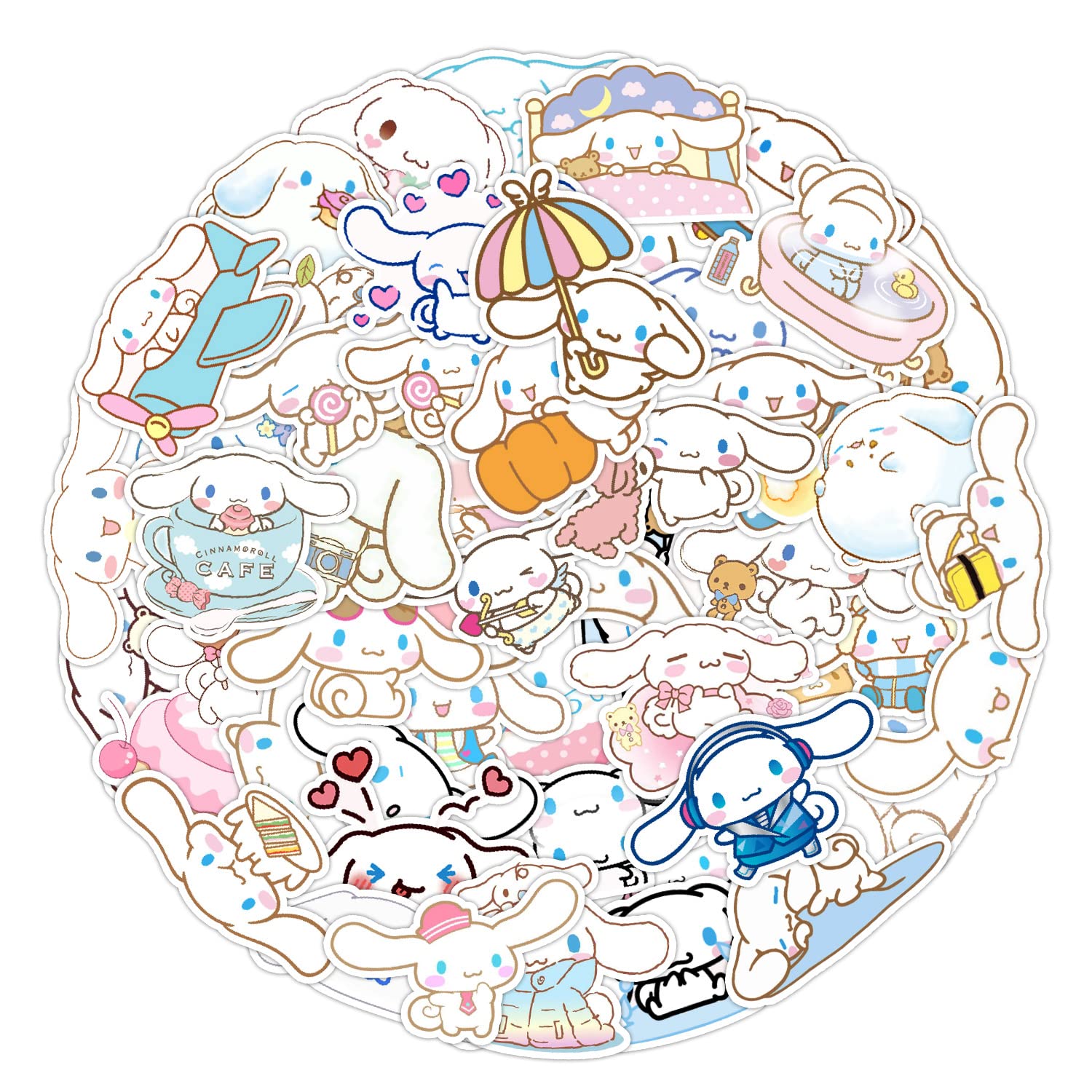 Buy Cinnamoroll babyCinnamoroll Stickers Pack 50pcs Sanrio Aesthetic ...