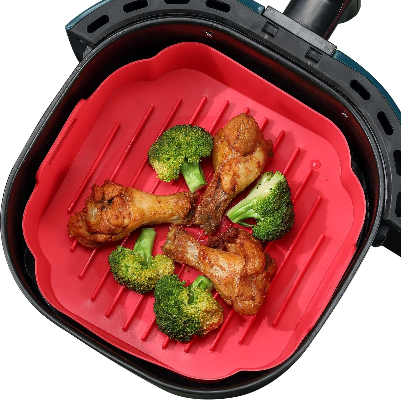 Amazon.com: 3 Pack Silicone Air Fryer Liners Reusable, Food Grade ...