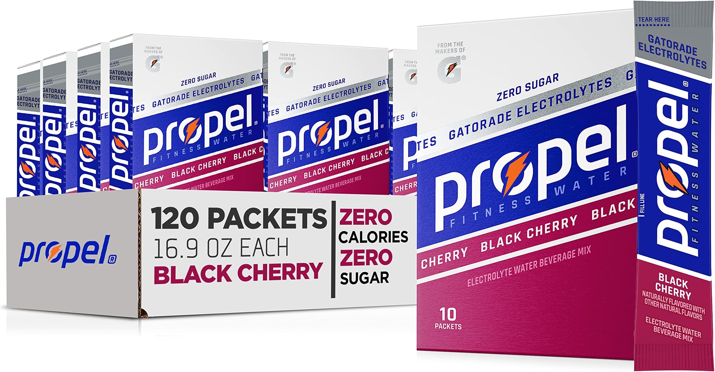 Amazon.com: Propel Powder Packets, Black Cherry With Electrolytes ...