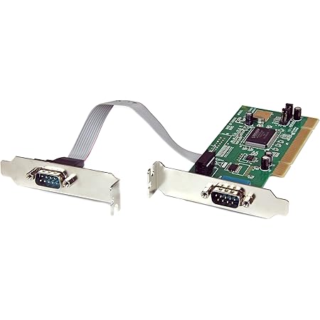 Amazon.com: StarTech.com 2-port PCI Express RS232 Serial Adapter Card - PCIe RS232 Serial Host ...