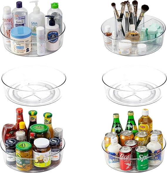 Amazon.com - YCLADEC 6 Pack Lazy Susan 11.5" Inch Turntable Organizer ...