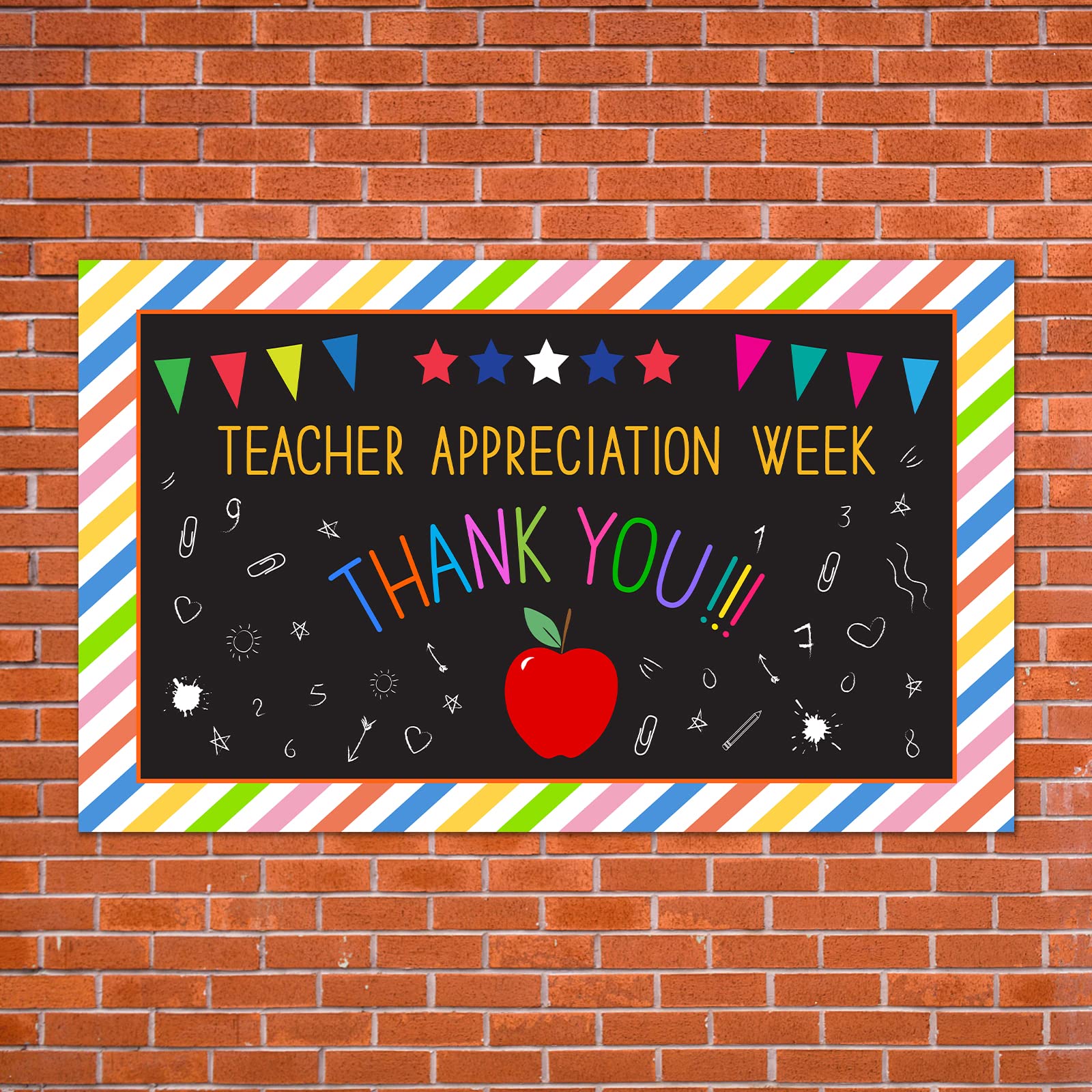 Snapklik.com : Teacher Appreciation Backdrop For Photography Thank You ...