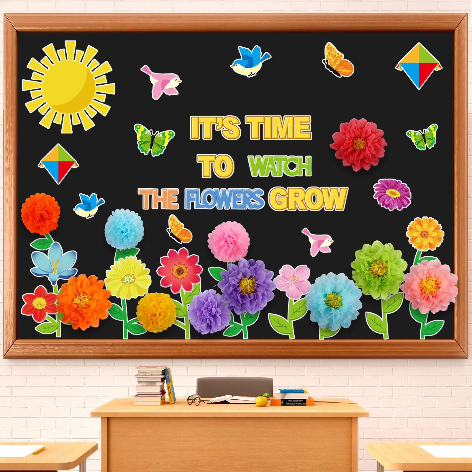 Snapklik.com : 3D Summer Flowers Bulletin Board Decorations Set For ...