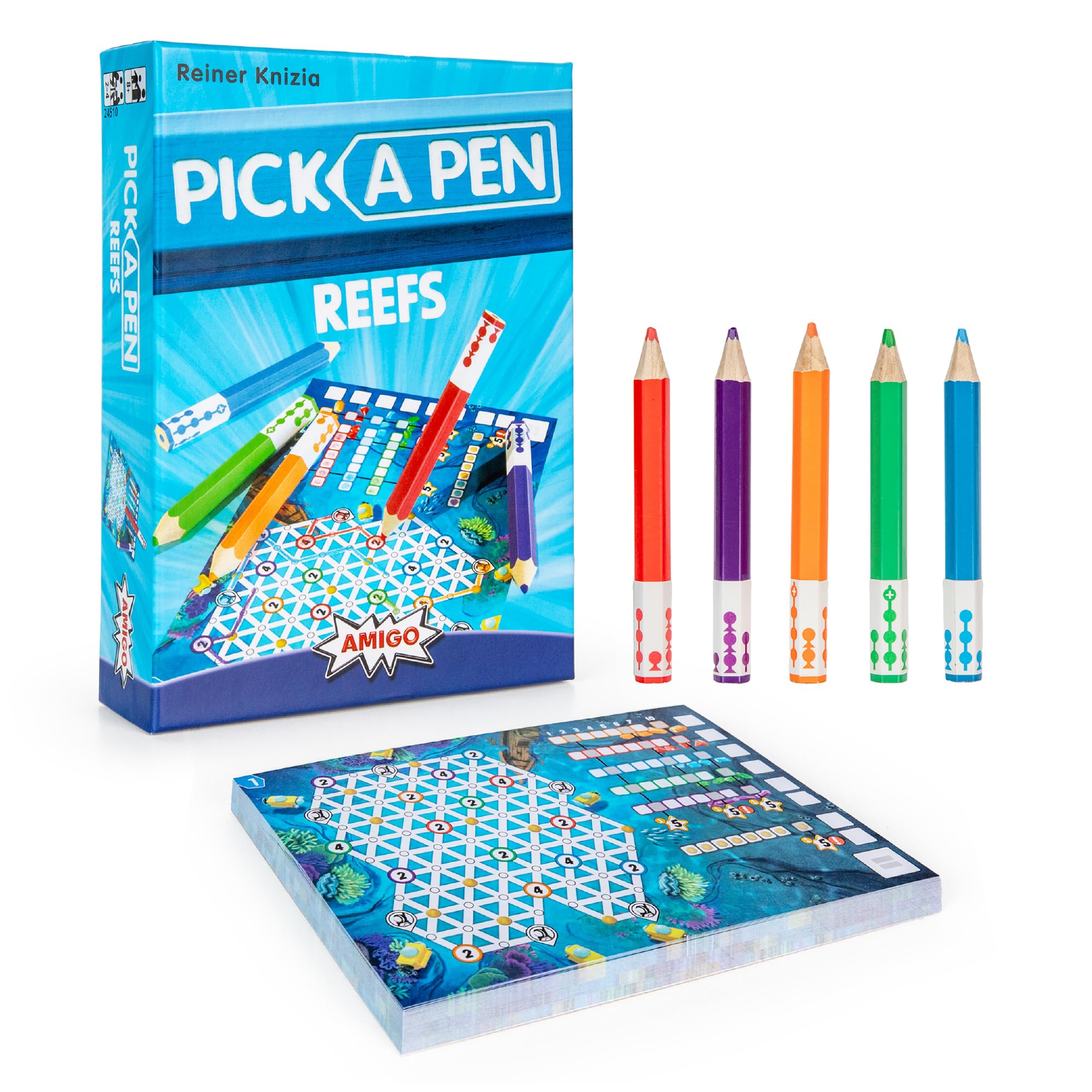 Amazon.com: AMIGO Games Pick a Pen Reefs – Highly Innovative Roll ...