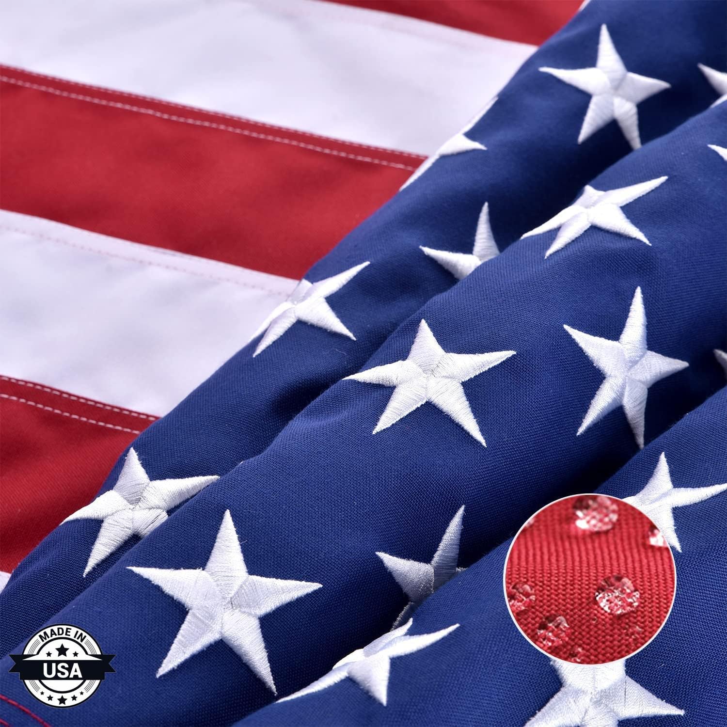 Amazon.com : American Flags 5x8 FT for Outside, Super Tough Spun 220GSM ...