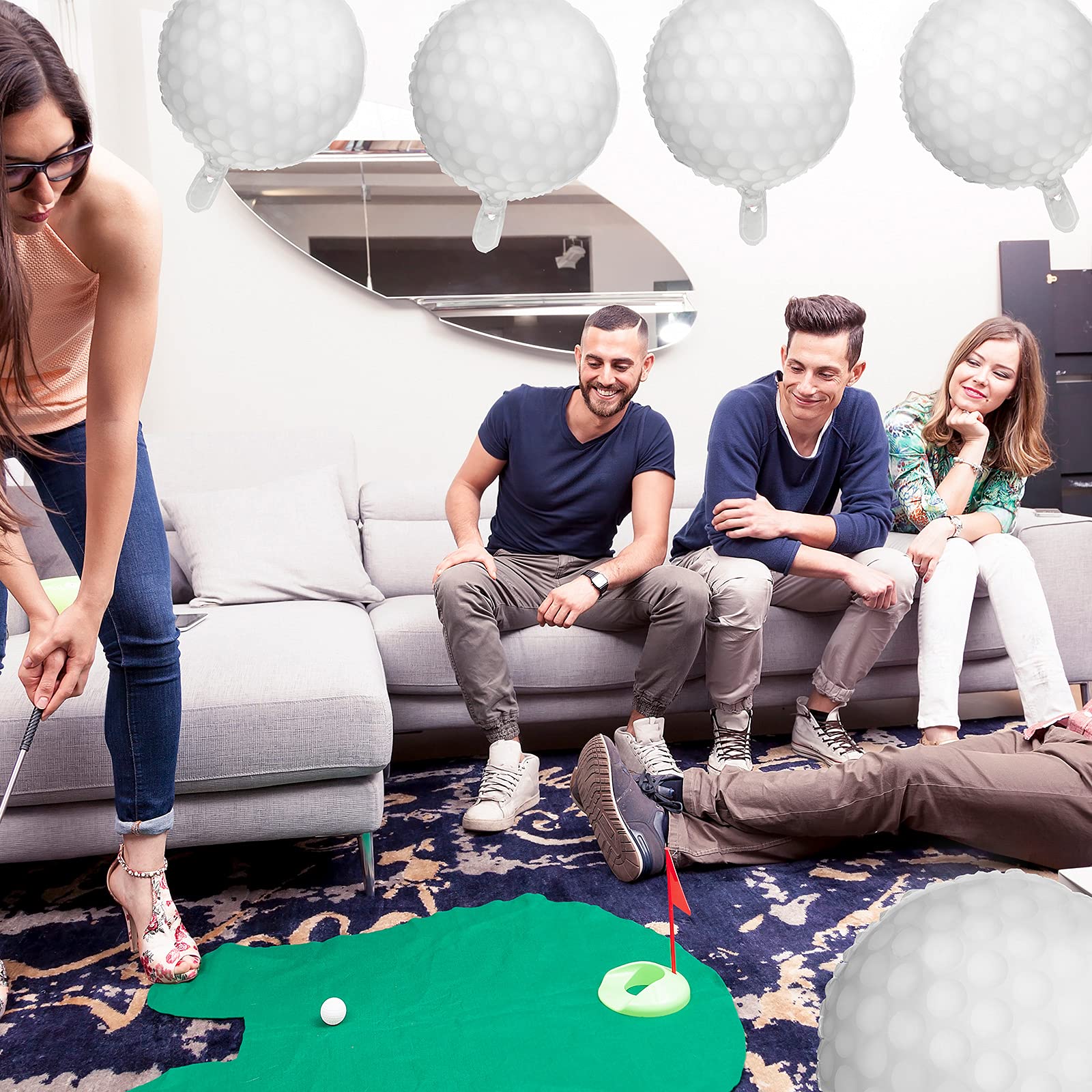 Snapklik.com : Sosation Huge Golf Balloons 18 Inch Aluminum Foil ...