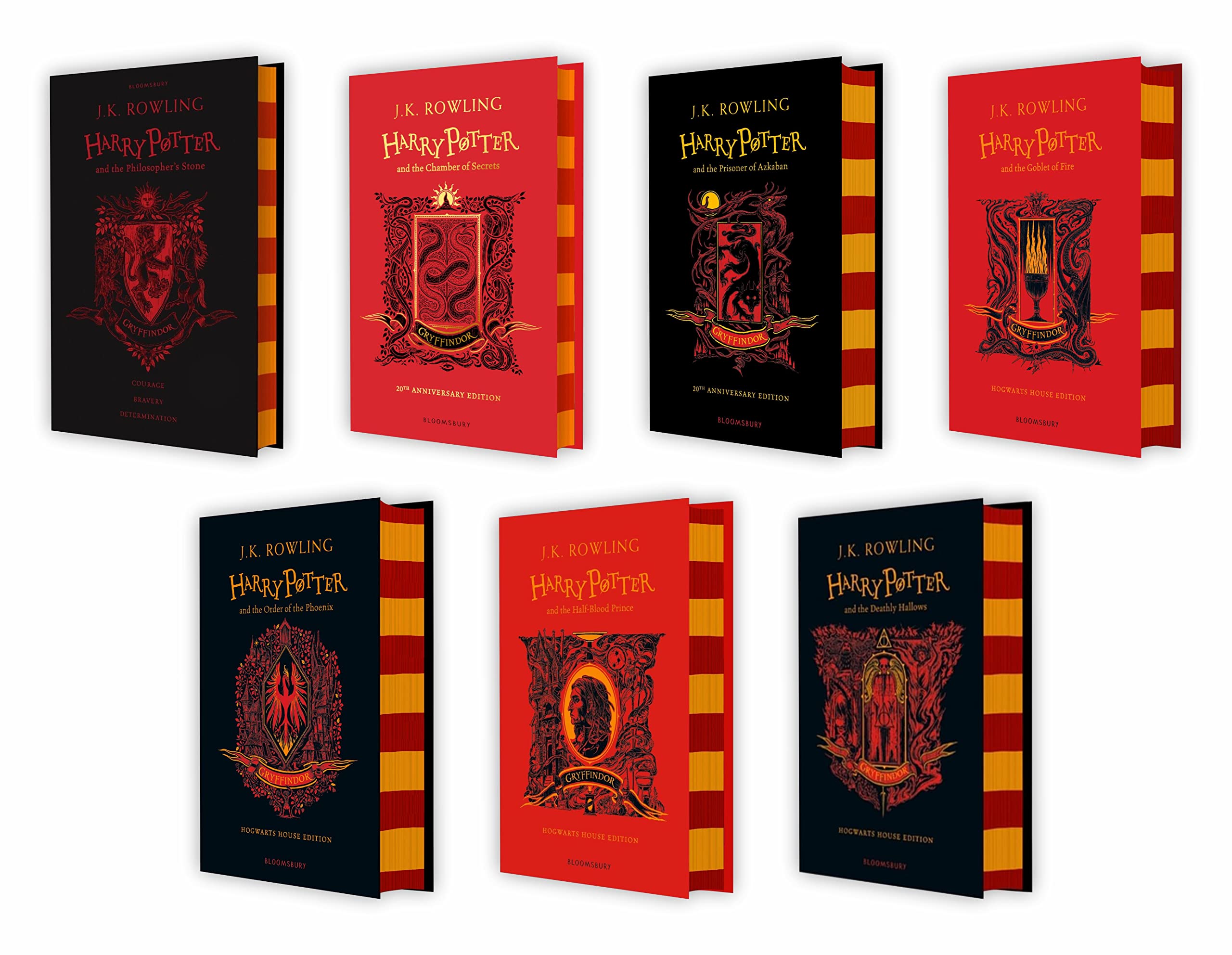 Harry Potter Gryffindor House Editions 7 Books Set: Rowling J.K ...