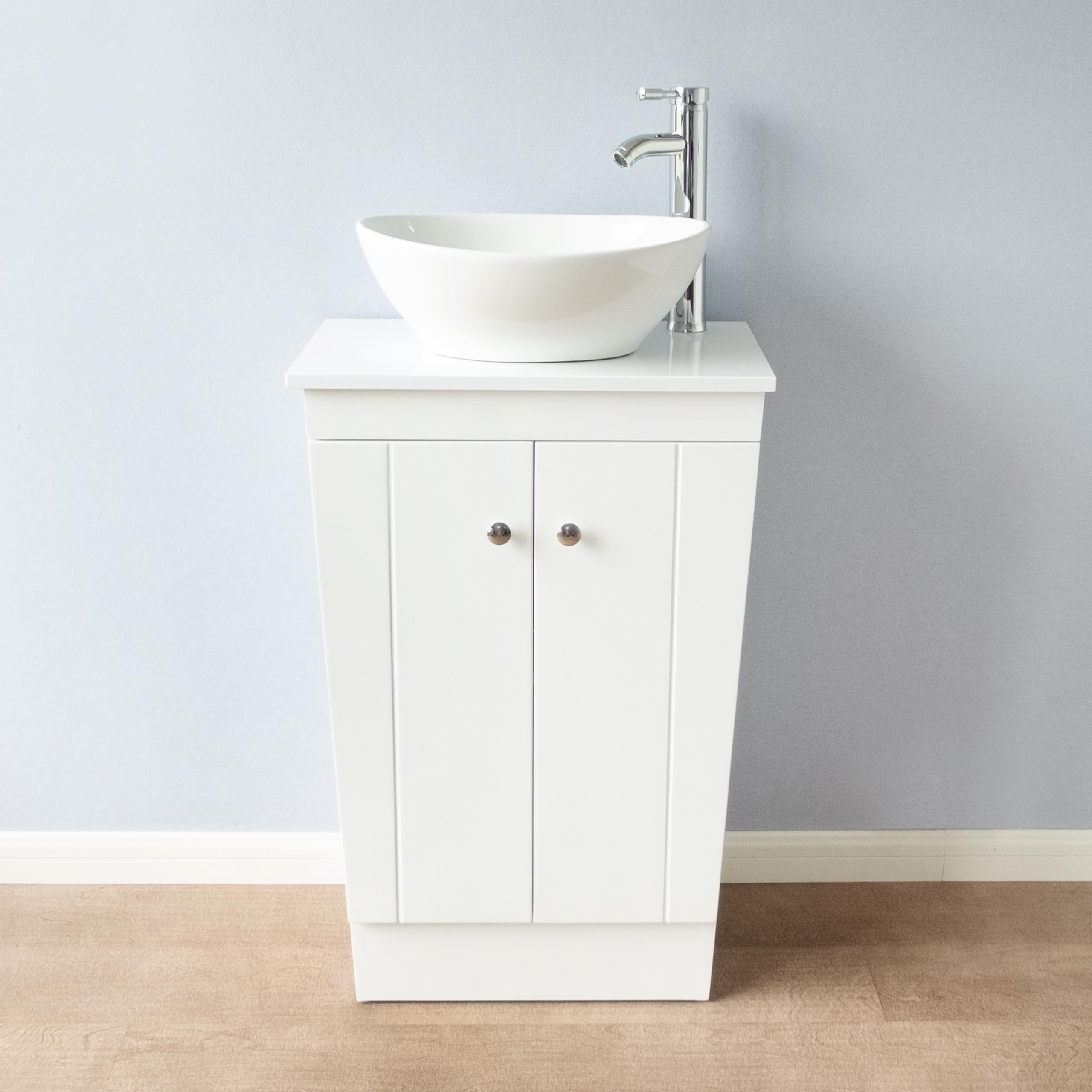 Amazon.com: GOBALEAEFEN 21" Modern Pedestal Sink Stylish Wooden ...