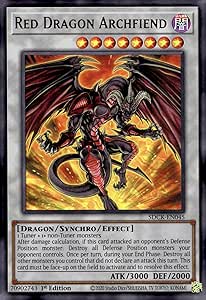 Amazon.com: Red Dragon Archfiend - SDCK-EN045 - Ultra Rare - 1st Edition : Toys & Games