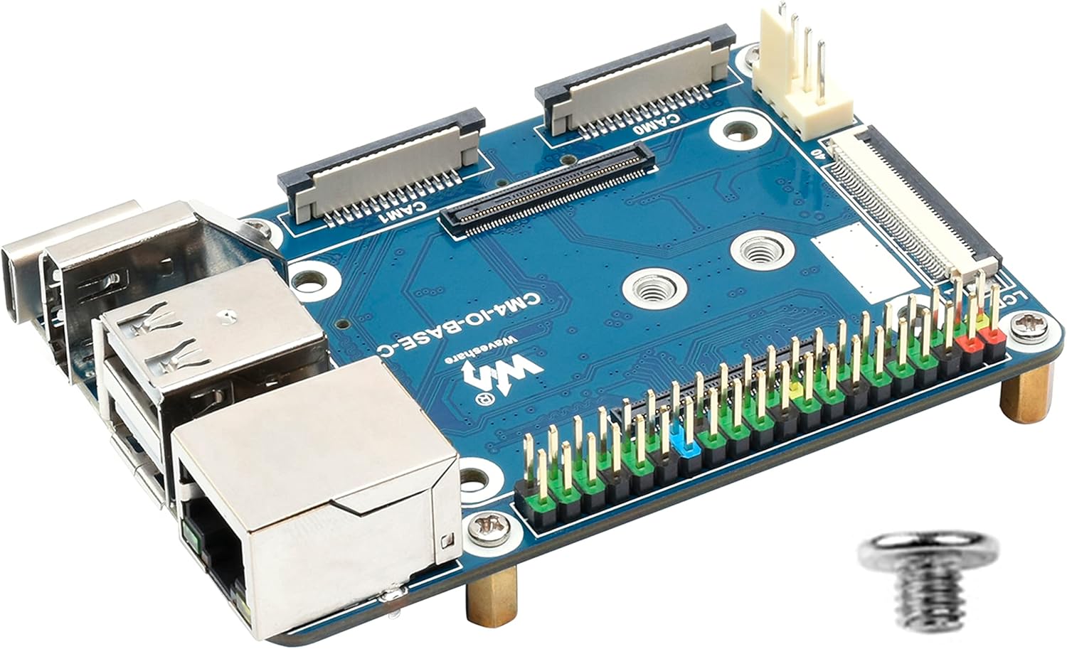 Amazon.com: for Compute Module 4, CM4 Mini Base Board Raspberry Pi 40PIN GPIO Header and MIPI ...