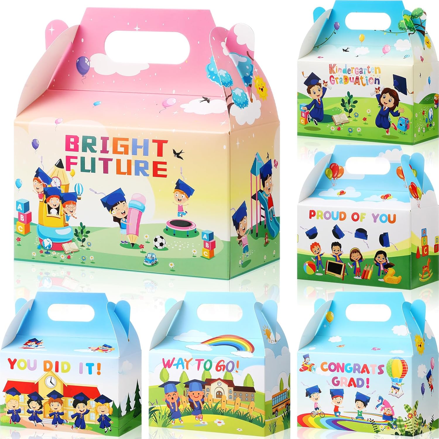 Amazon.com: Sinload 48 Pcs Kids Preschool Graduation Set Kindergarten ...