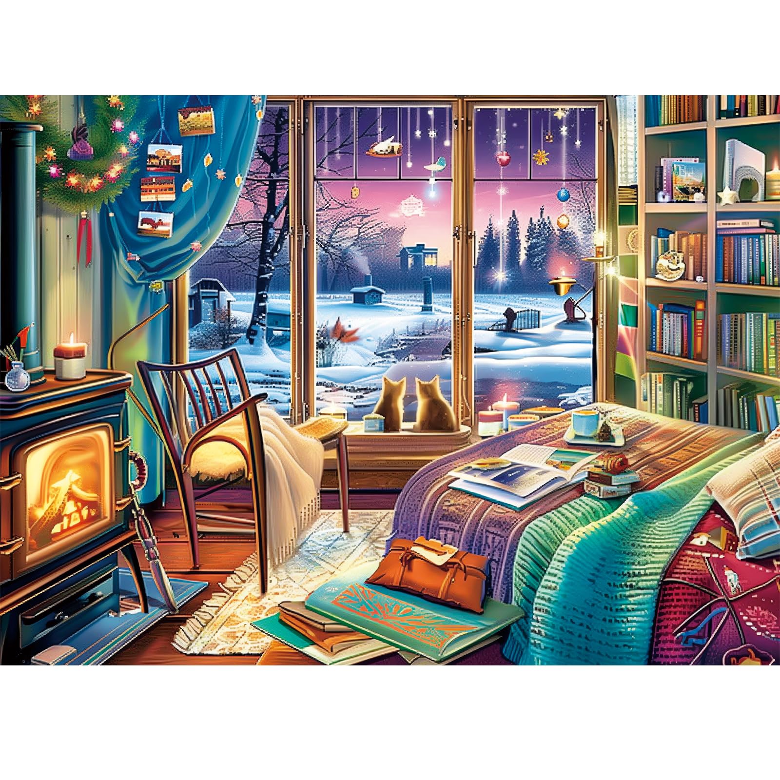 Amazon.com: 500 Pieces Puzzles for Adult Jigsaw Puzzle 500 Piece Puzzle ...