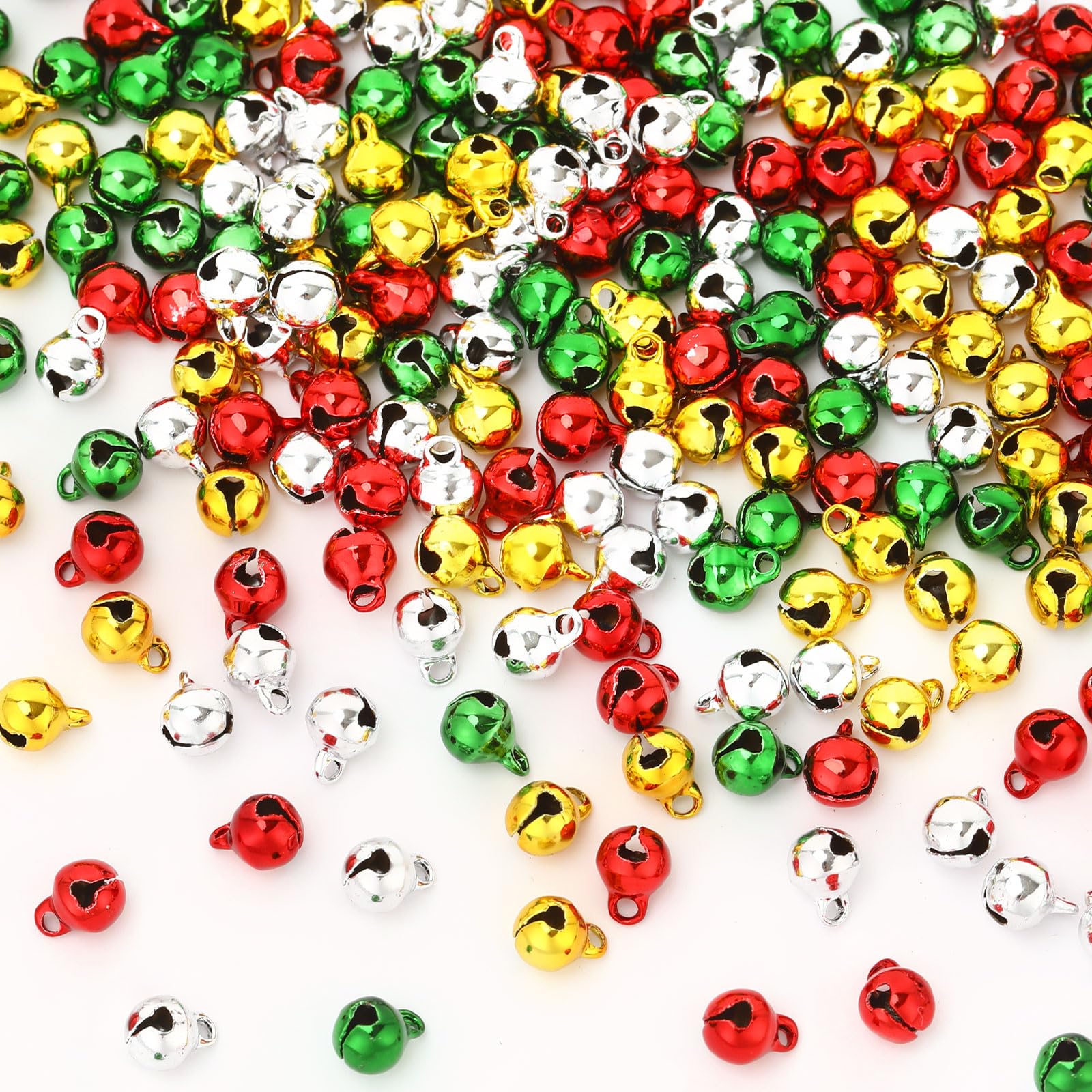 Amazon.com: Augshy 200 Pieces Jingle Bells 1/4 Inch Craft Bell Mini ...
