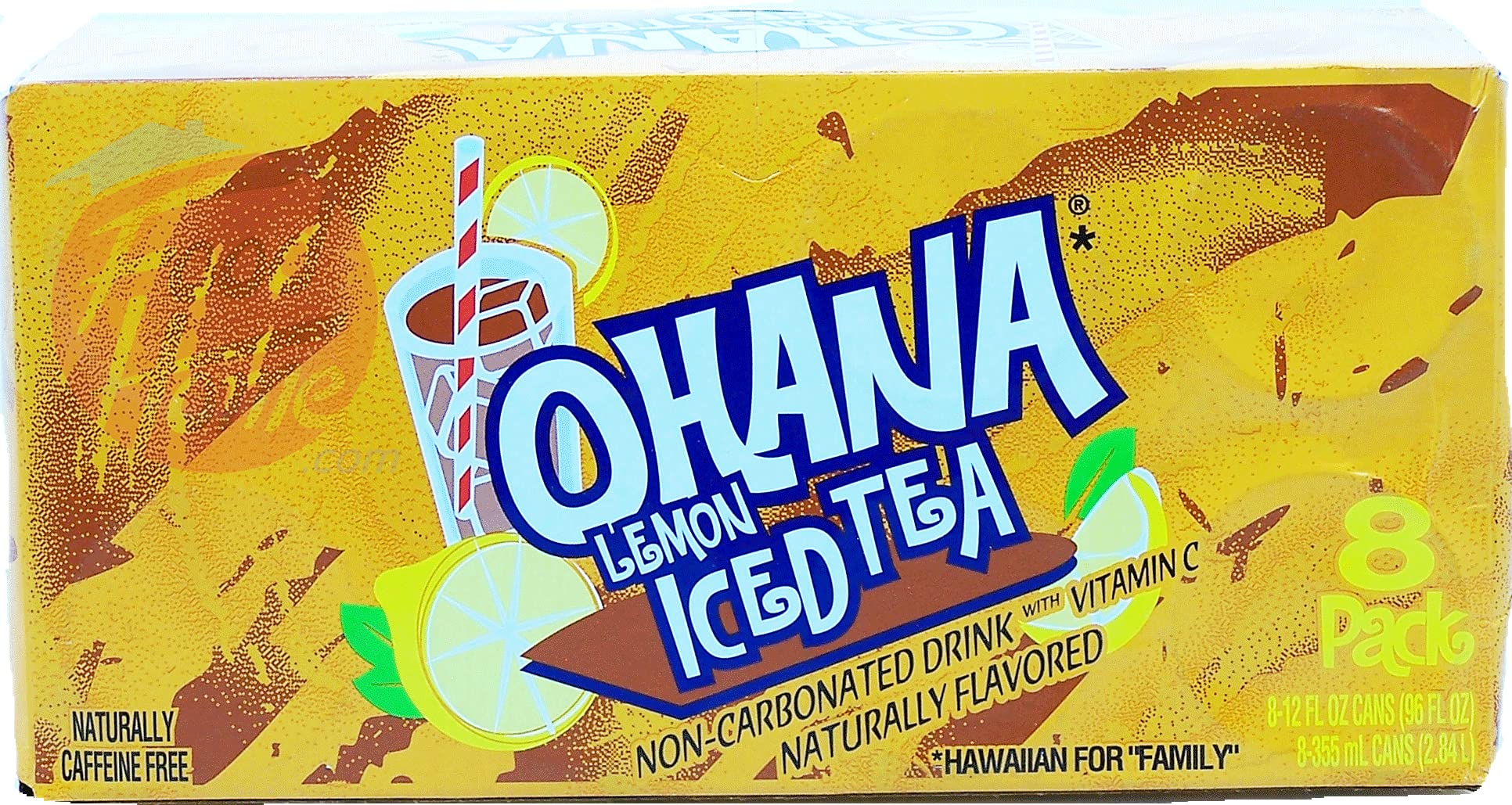 Snapklik.com : Ohana Lemon Iced Tea, Non Carbonated, Caffeine Free, 12 ...